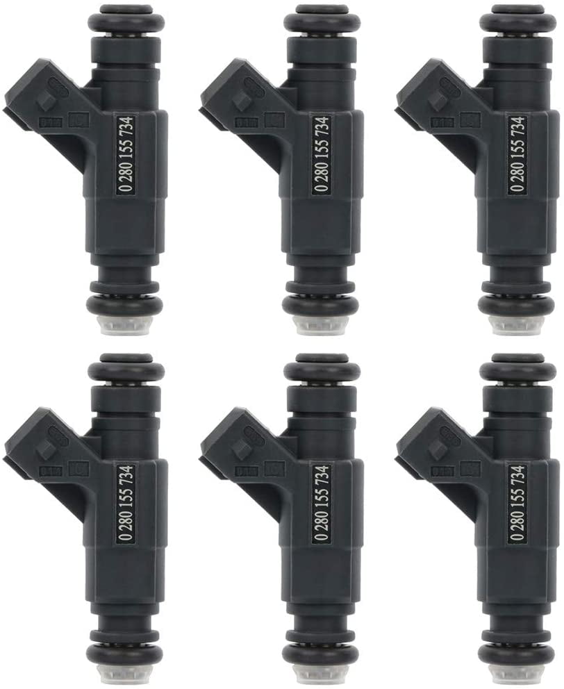 Fuel Injectors ECCPP 6pc 4 Hole Fuel Injector Kit 0280155734 fit for ...