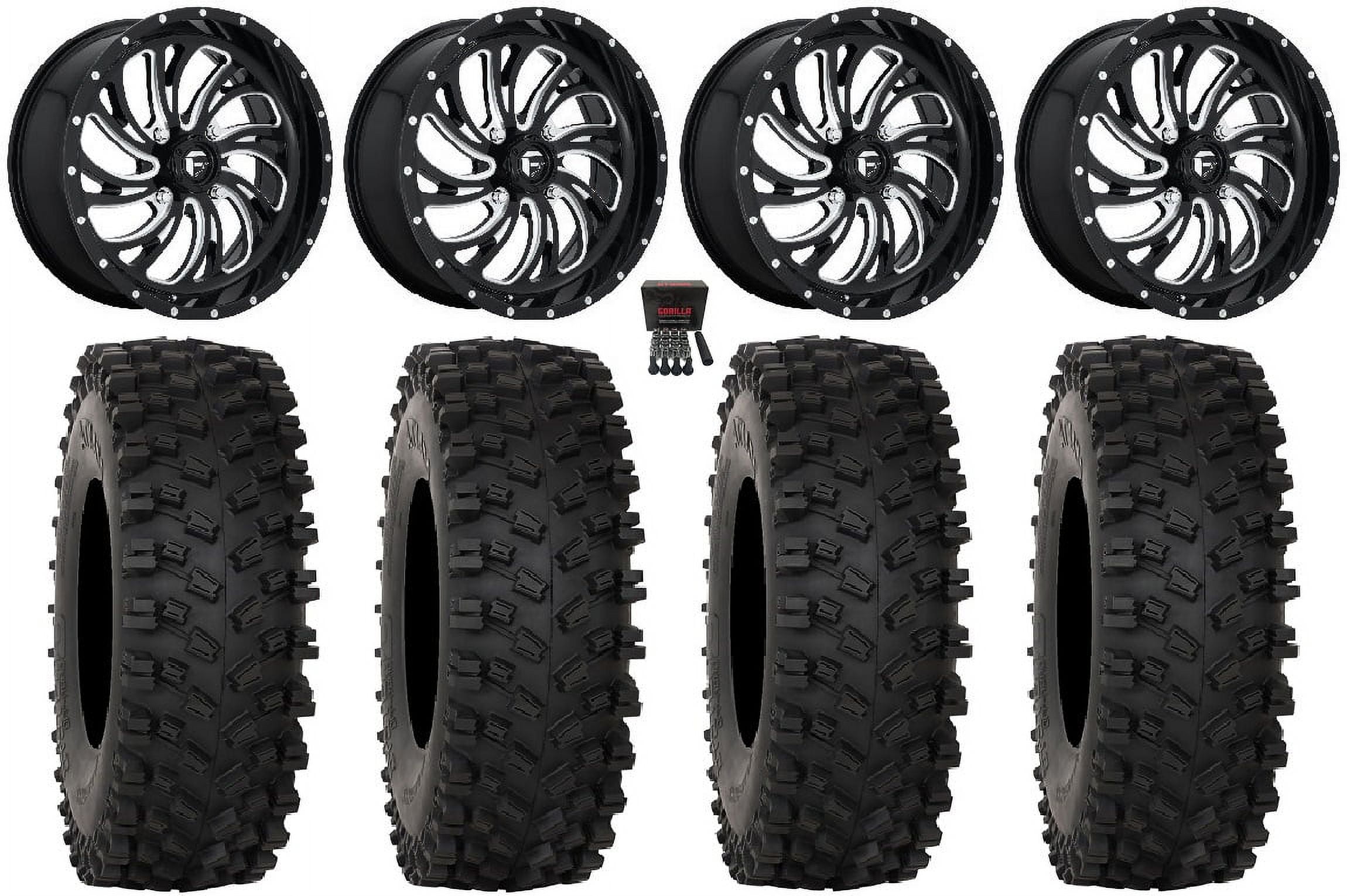 Fuel Kompressor 18" Wheels Black 35" ATX470 Tires Polaris RZR XP 1000 / PRO XP / Ranger XP 900/ ...