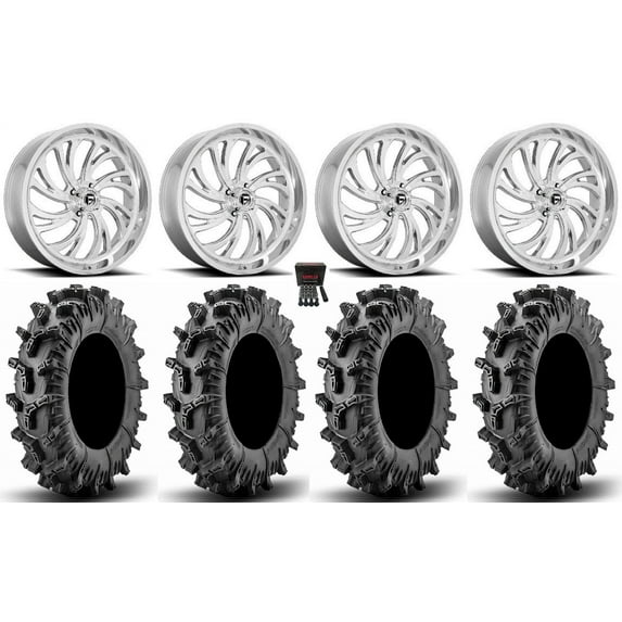 Fuel Kompressor 22" Wheels Pol 35" Terminator Max Tires Can-Am Maverick ...