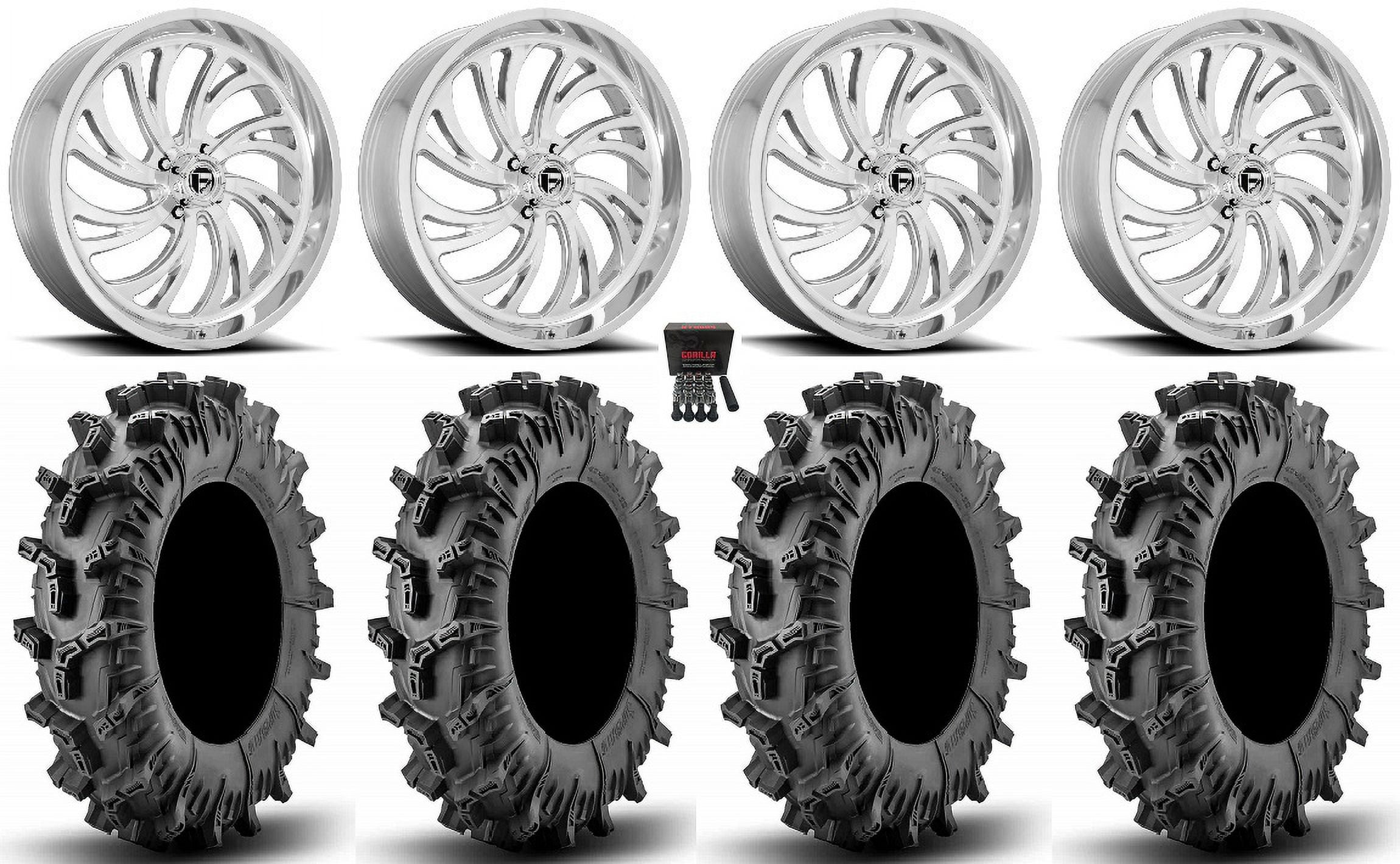 Fuel Kompressor 22" Wheels Pol 42" Terminator Max Tires Polaris RZR XP ...