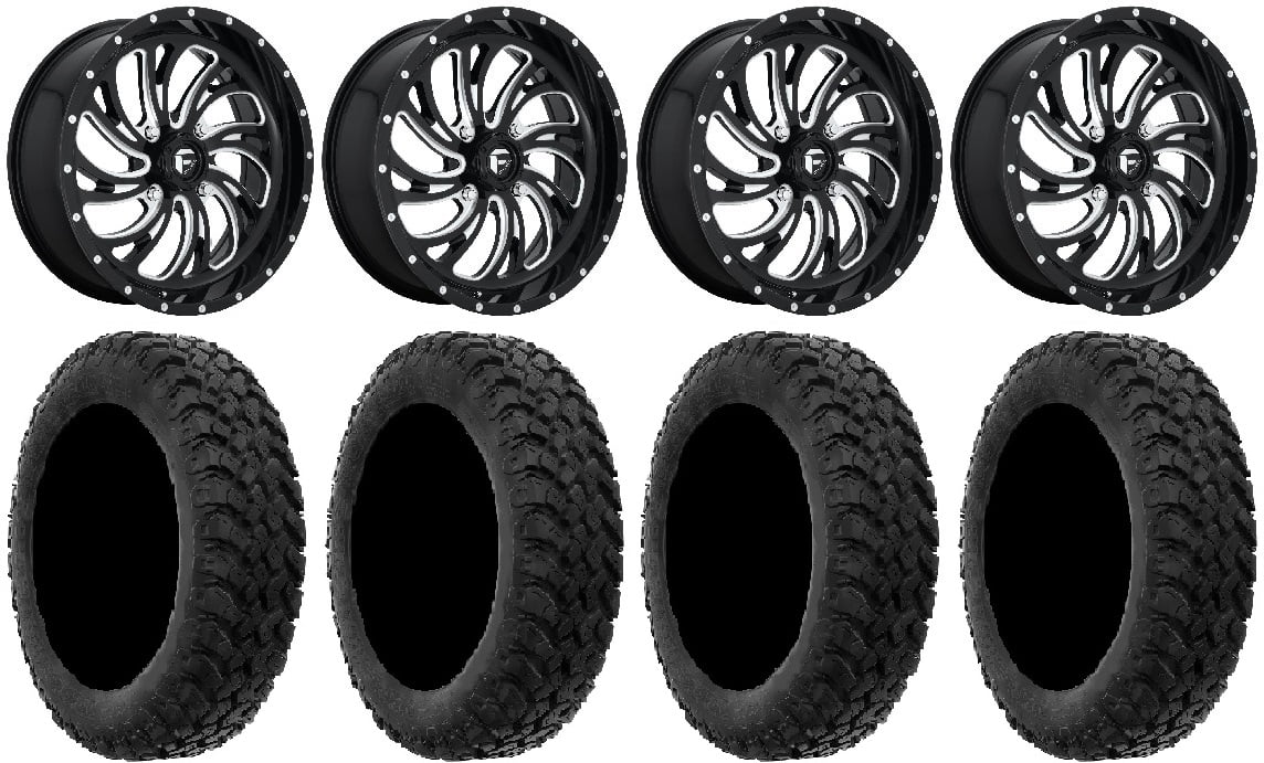 Fuel Kompressor Black 18" Wheels 33" MotoHammer Tires Can-Am Commander ...