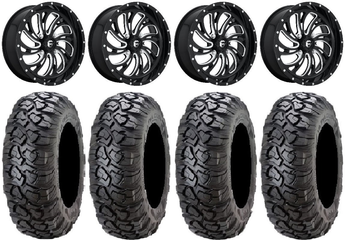 Fuel Kompressor Black 18" Wheels 34" Ultracross Tires Sportsman RZR ...