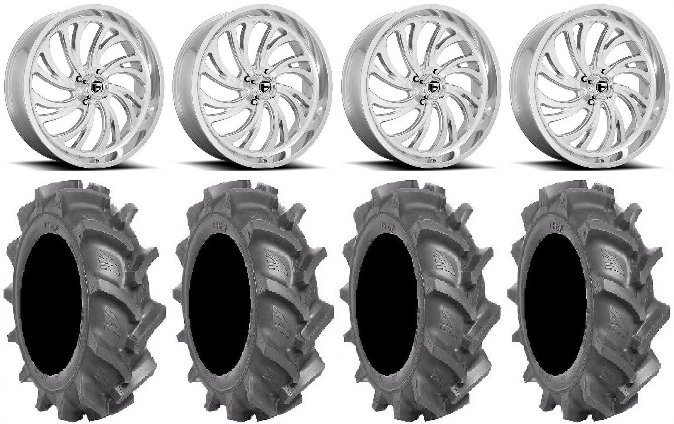 Fuel Kompressor Polished 20" Wheels 33" BKT AT 171 Tires Can-Am ...