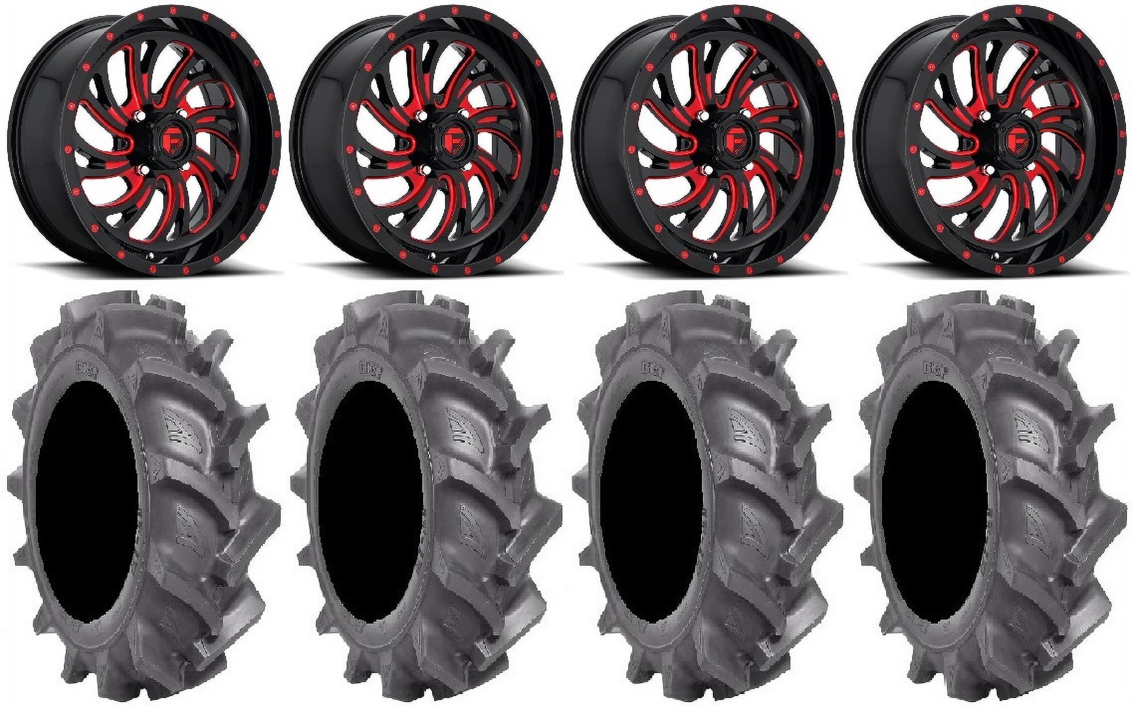 Fuel Kompressor Red 20" Wheels 33" BKT AT 171 Tires Can-Am Commander ...