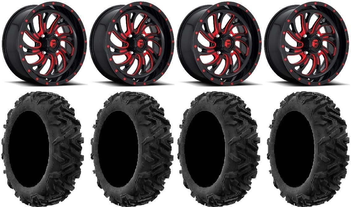 Fuel Kompressor Red 20" Wheels 34" Moto MTC Tires Can-Am Commander ...