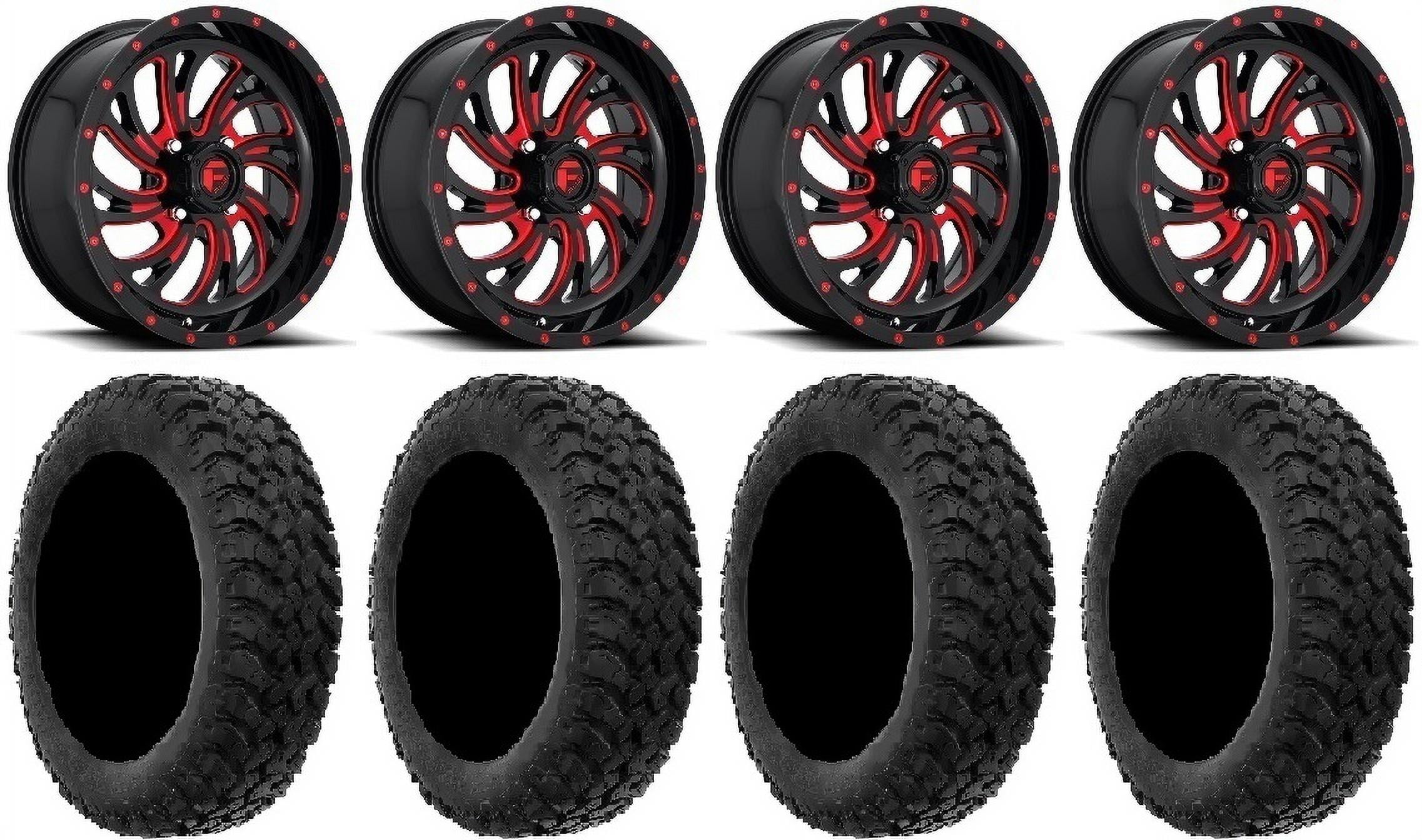 Fuel Kompressor Red 20" Wheels 34" MotoHammer Tires Can-Am Commander ...