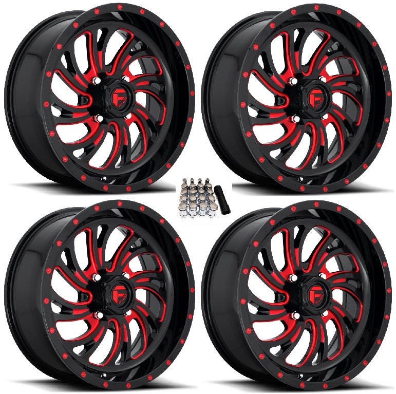 Fuel Kompressor ATV 18" UTV Wheels Red For Polaris RZR 1000 XP / Ranger ...