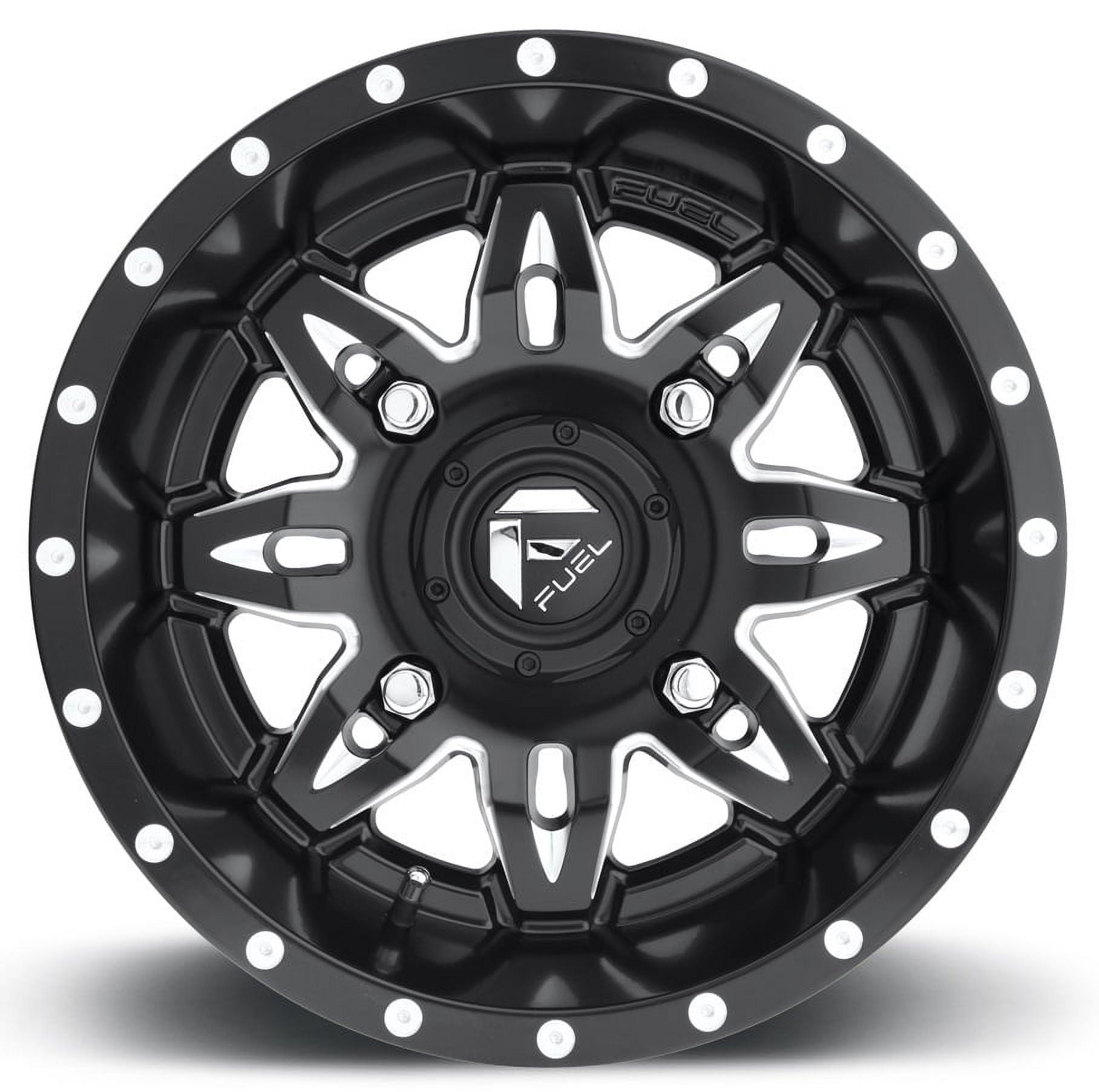 Fuel Lethal 14x7 ATV/UTV Wheel - Matte Black (4/156) 4+3 [D5671470A544 ...