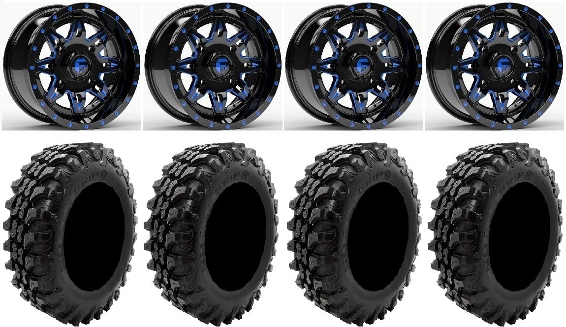 Fuel Lethal Blue 14" Wheels 32" K9 XT Tires Polaris RZR XP 1000 / PRO ...