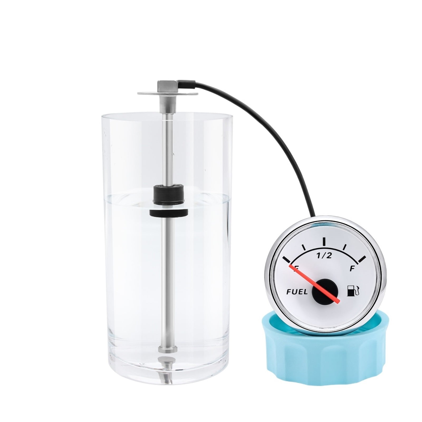 Fuel Level Gauge + 0-190 Ohm Fuel Fuel Level Sensor 52mm Fuel Level ...