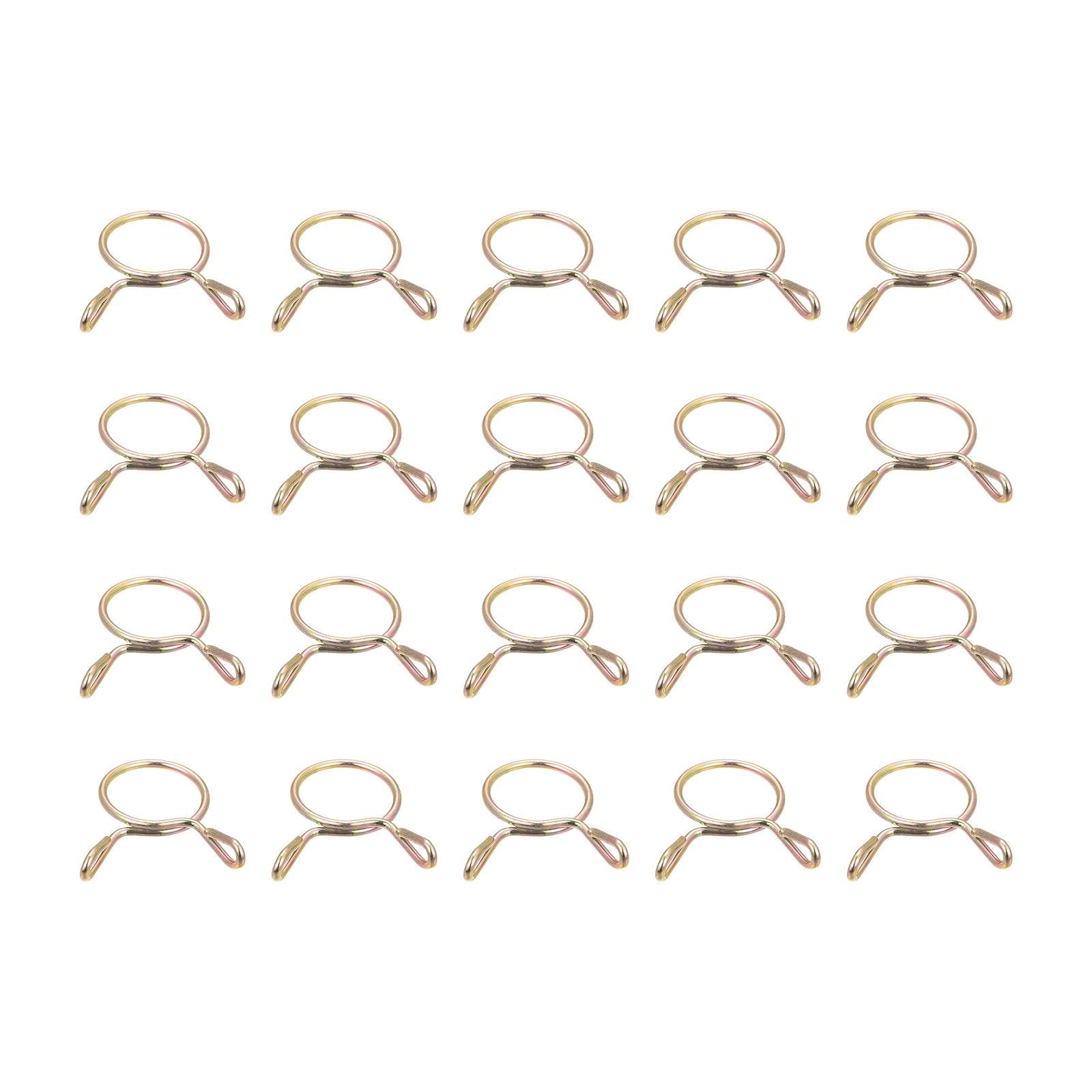 Fuel Line Hose Clips, 100 Pack 11.5mm 65Mn Steel Single Wire Tubing ...