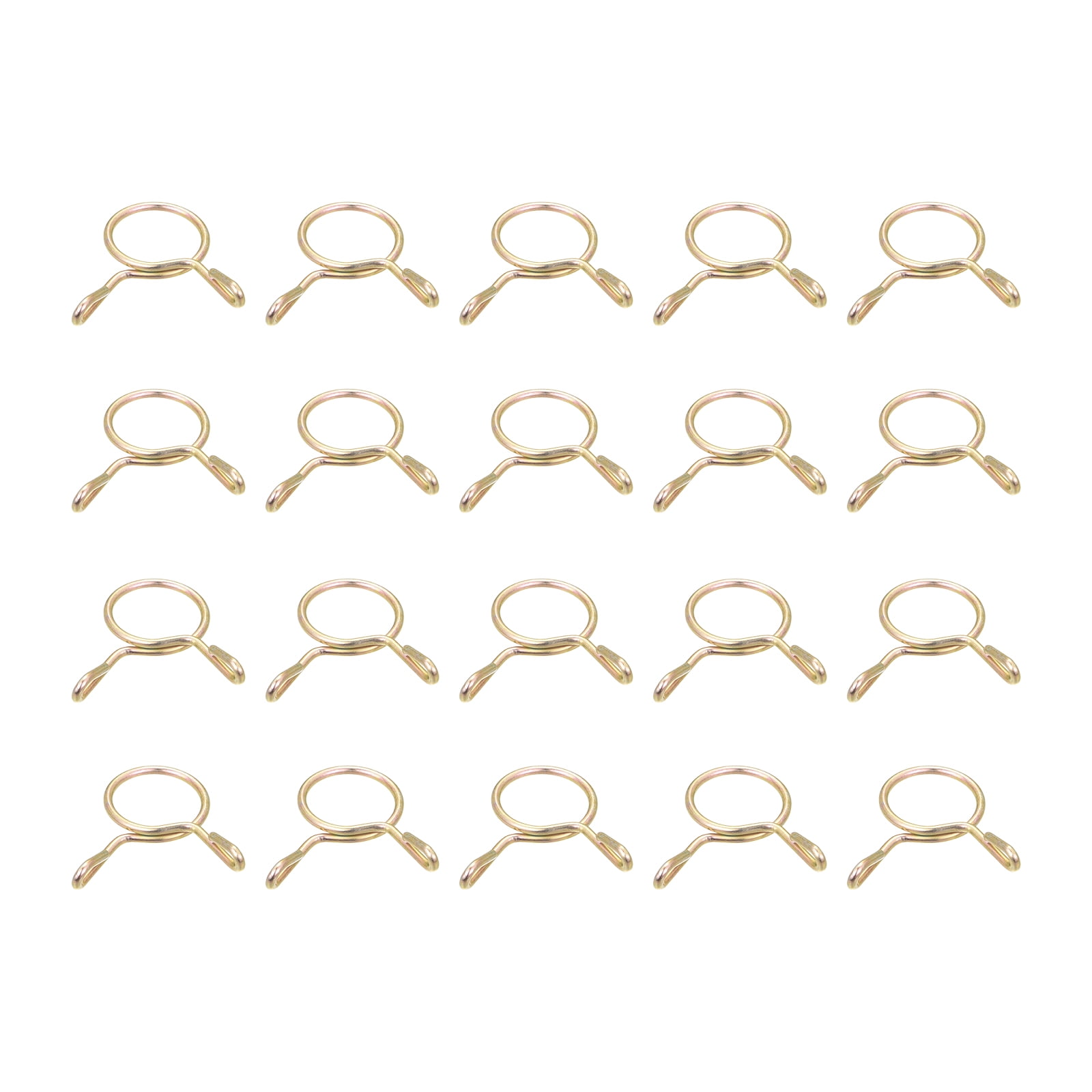 Fuel Line Hose Clips, 100 Pack 11mm 65Mn Steel Single Wire Tubing ...