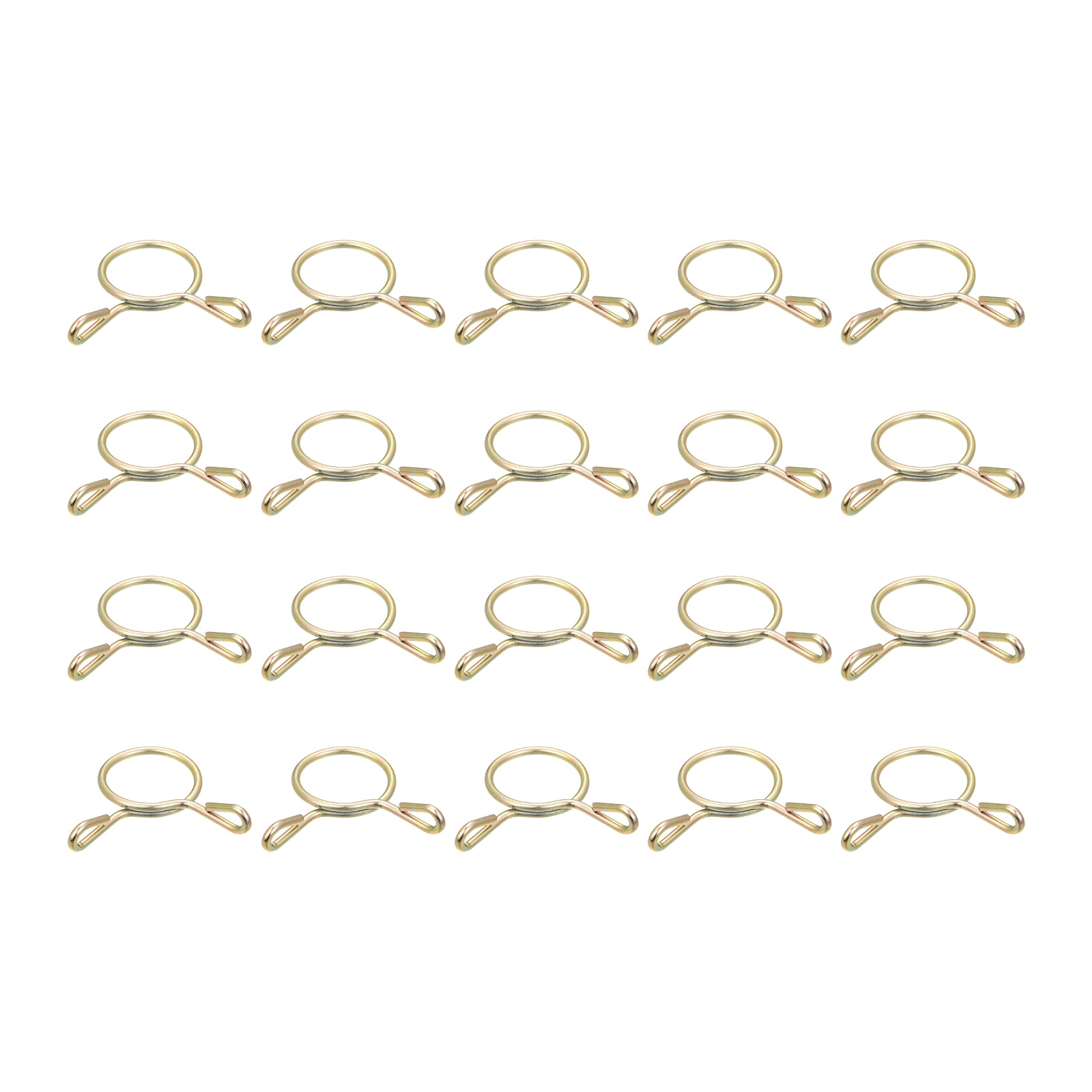 Fuel Line Hose Clips, 100 Pack 13mm 65Mn Steel Single Wire Tubing ...