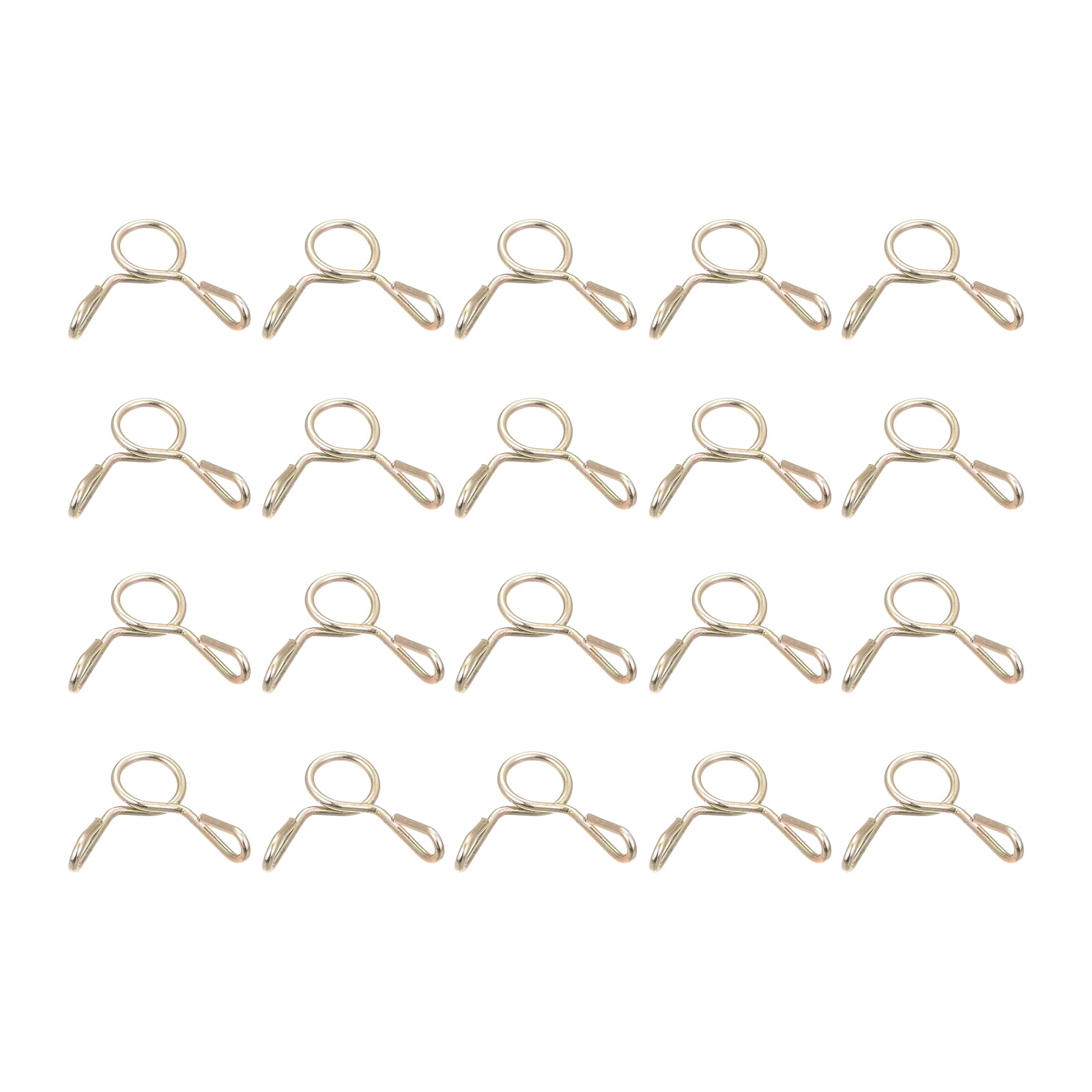 Fuel Line Hose Clips, 100 Pack 4mm 65Mn Steel Single Wire Tubing Spring ...