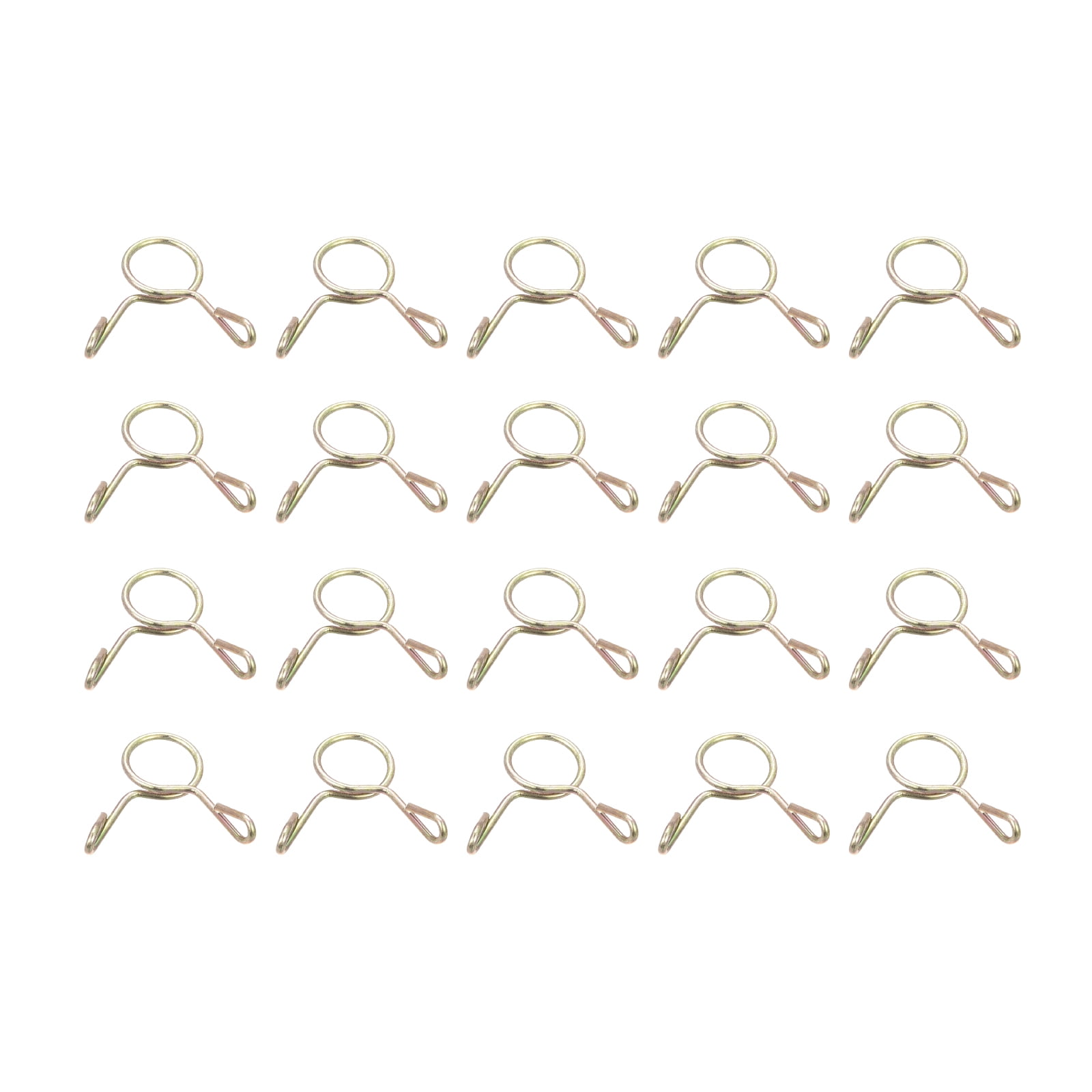 Fuel Line Hose Clips, 100 Pack 6mm 65Mn Steel Single Wire Tubing Spring ...