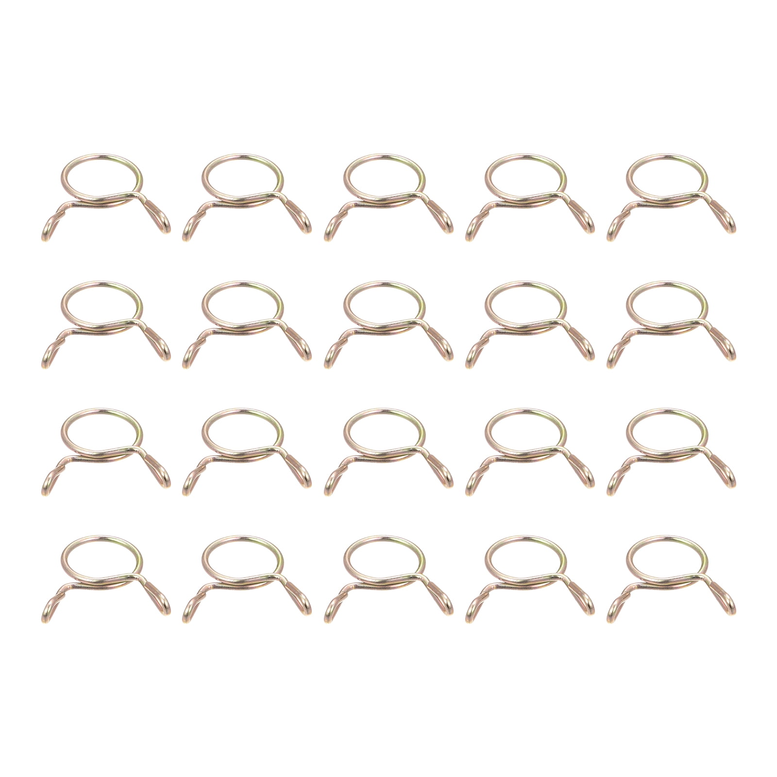 Fuel Line Hose Clips, 100 Pack 9mm 65Mn Steel Single Wire Tubing Spring ...