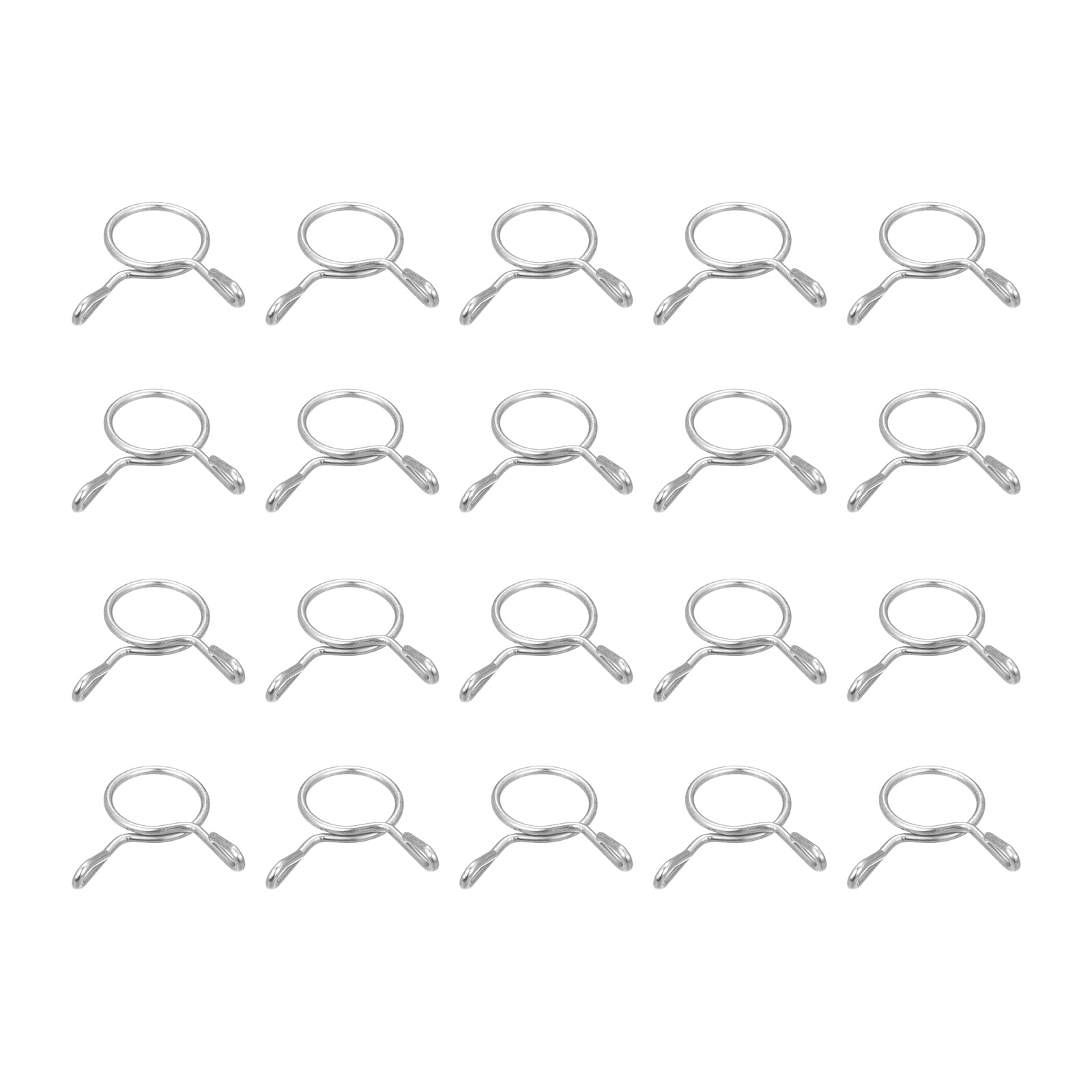 Fuel Line Hose Clips, 20 Pack 11mm 304 Stainless Steel Single Wire ...