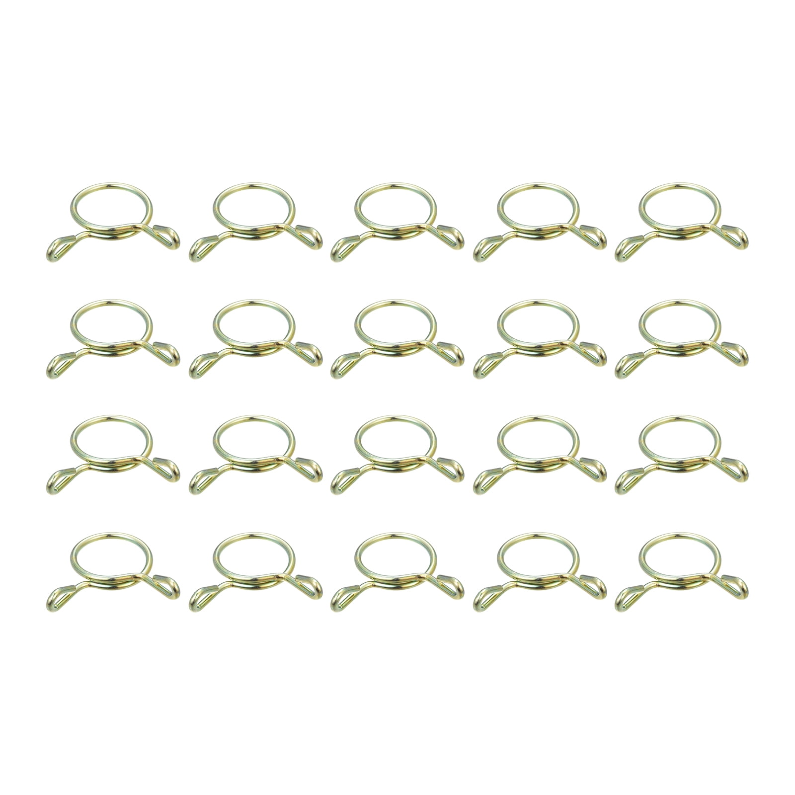 Fuel Line Hose Clips, 20 Pack 18mm 65Mn Steel Single Wire Tubing Spring ...