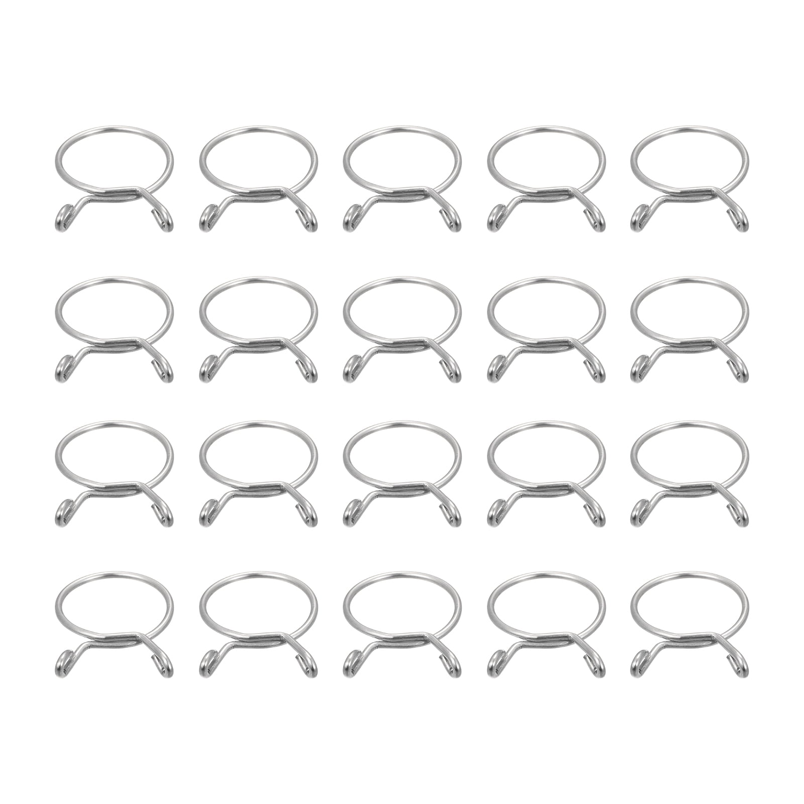 Fuel Line Hose Clips, 20 Pack 25mm 304 Stainless Steel Single Wire ...