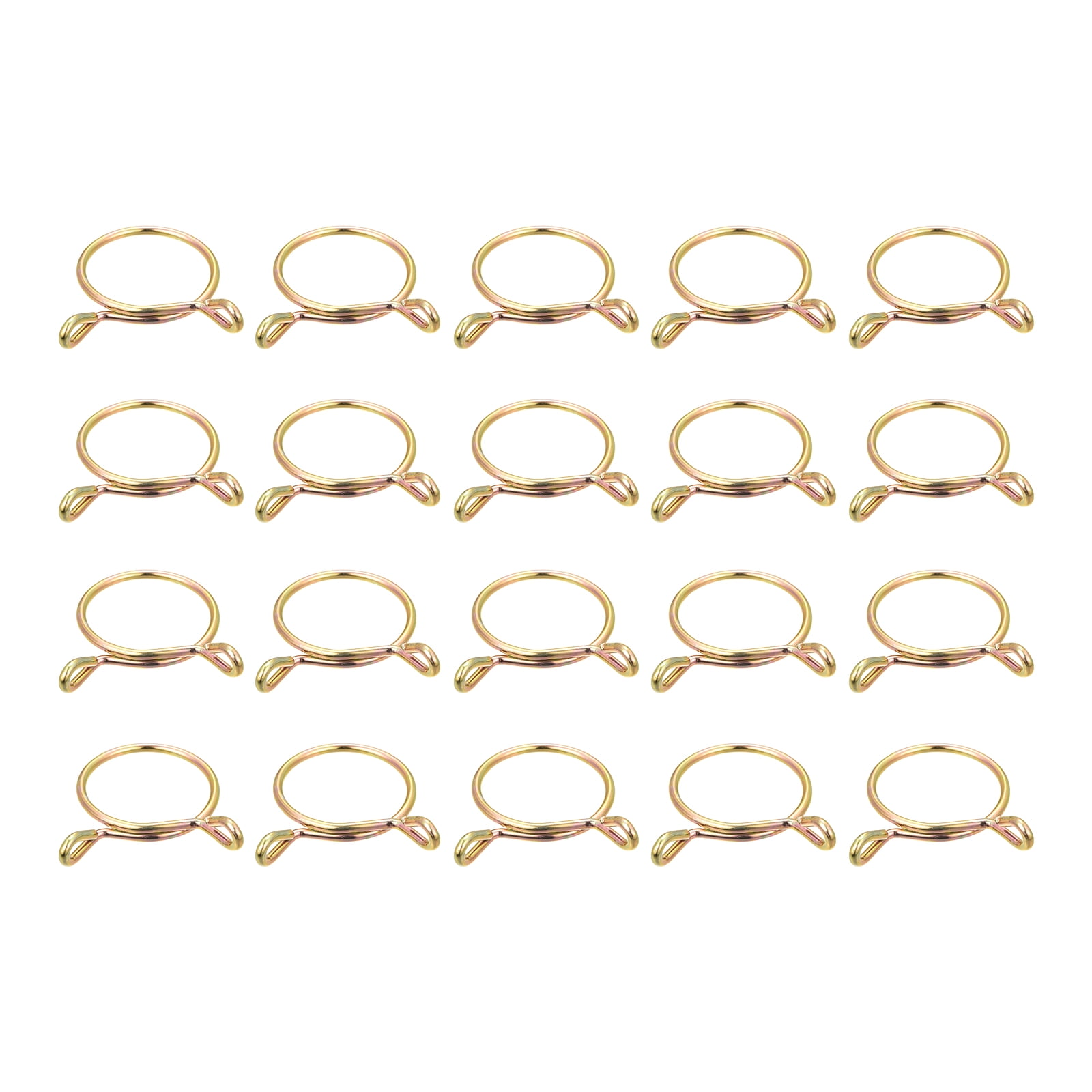 Fuel Line Hose Clips, 20 Pack 36mm 65Mn Steel Single Wire Tubing Spring ...