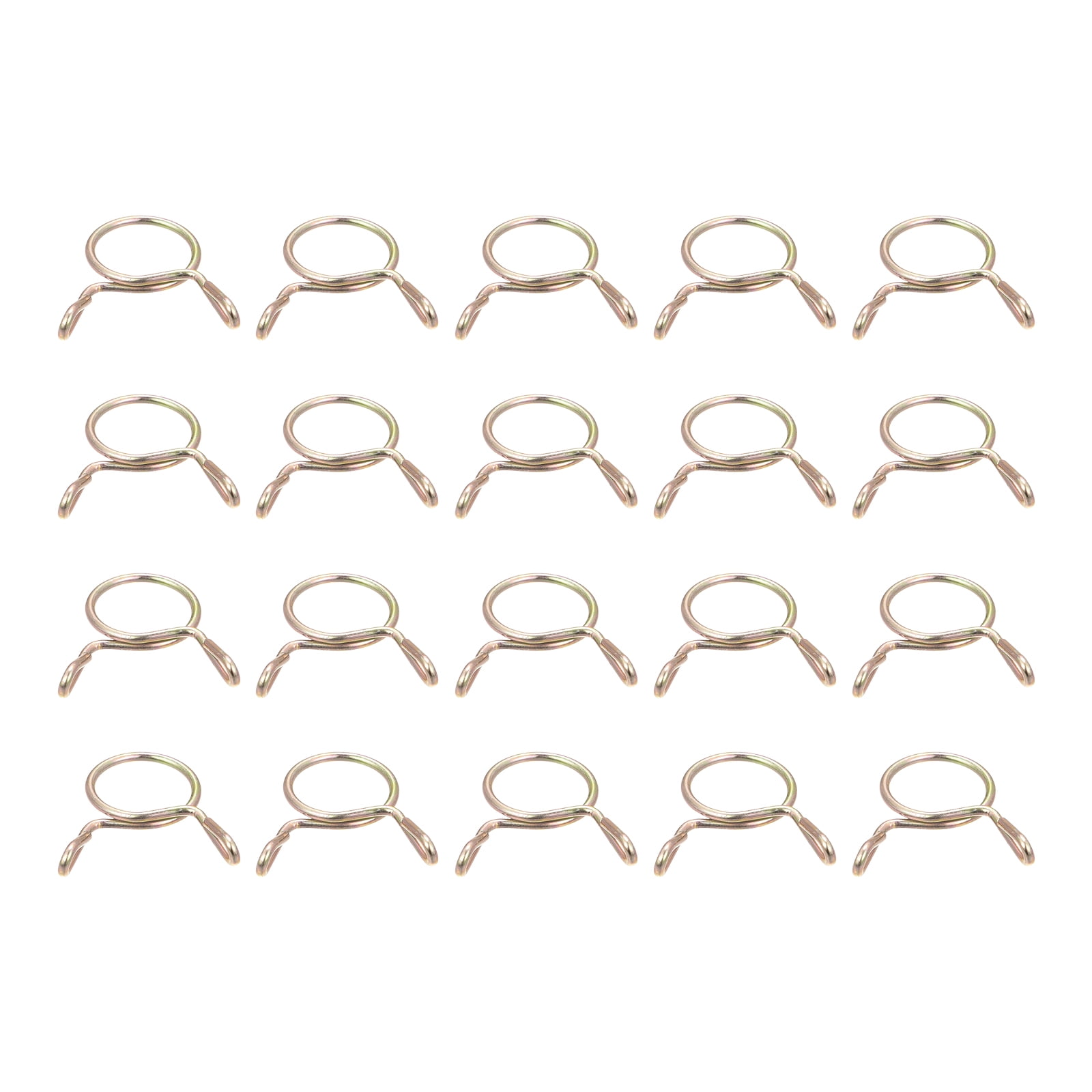 Fuel Line Hose Clips, 20 Pack 9mm 65Mn Steel Single Wire Tubing Spring ...