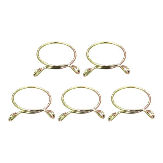 Fuel Line Hose Clips, 5 Pack 30mm 65Mn Steel Single Wire Tubing Spring ...