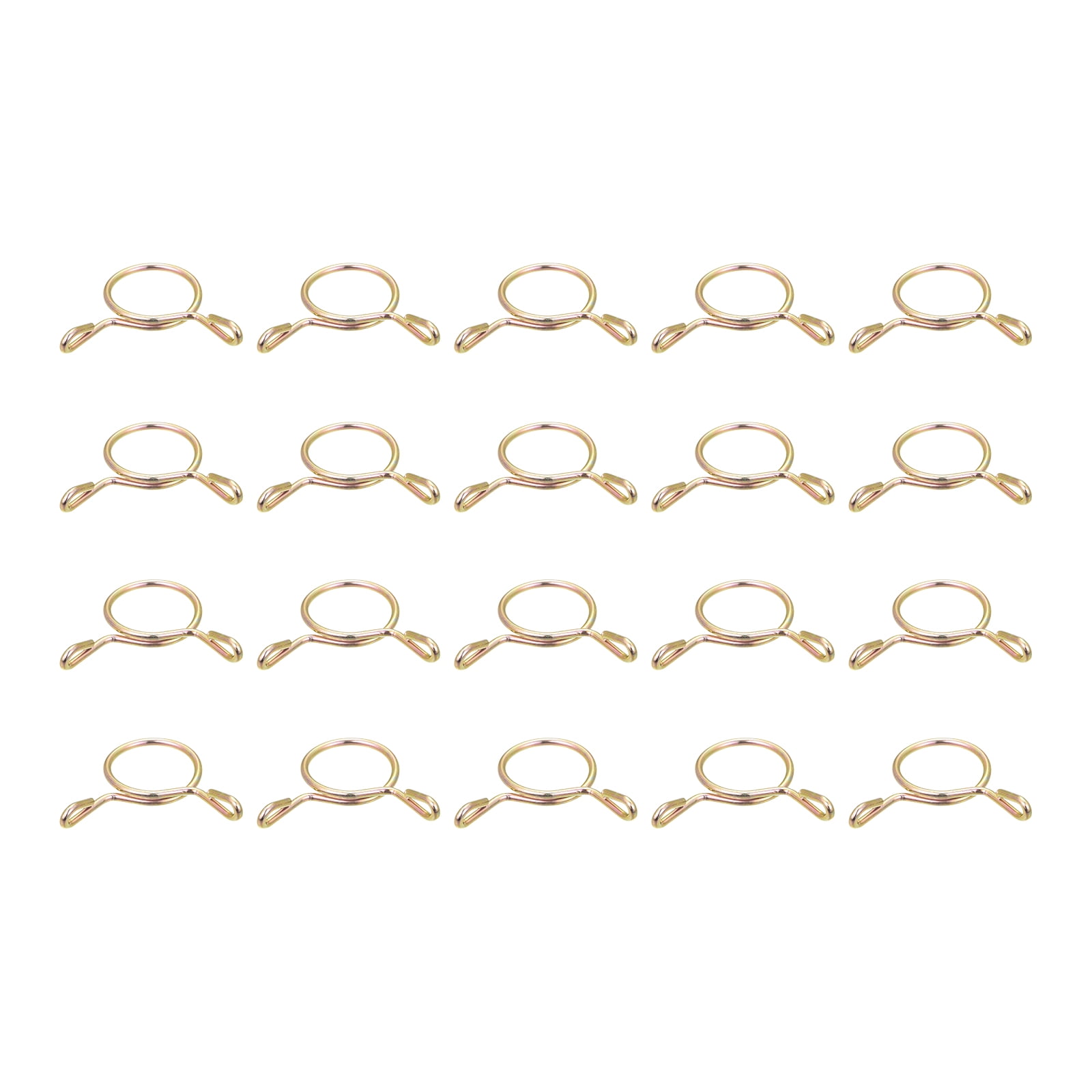 Fuel Line Hose Clips, 50 Pack 16mm 65Mn Steel Single Wire Tubing Spring ...