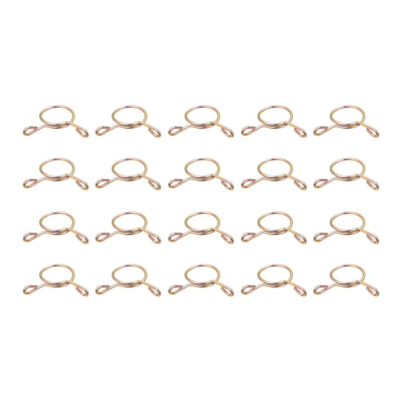 Fuel Line Hose Clips, 50 Pack 17mm 65Mn Steel Single Wire Tubing Spring ...