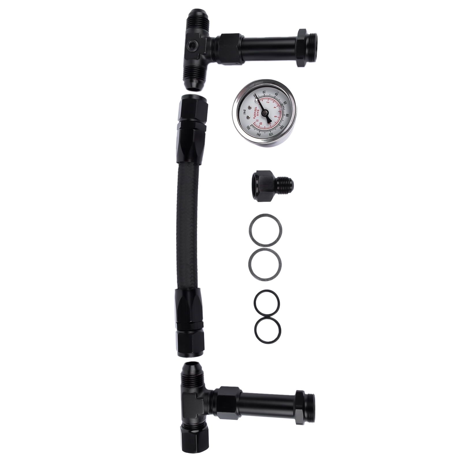 Holley 4150 Dual Feed Fuel Line With Gauge