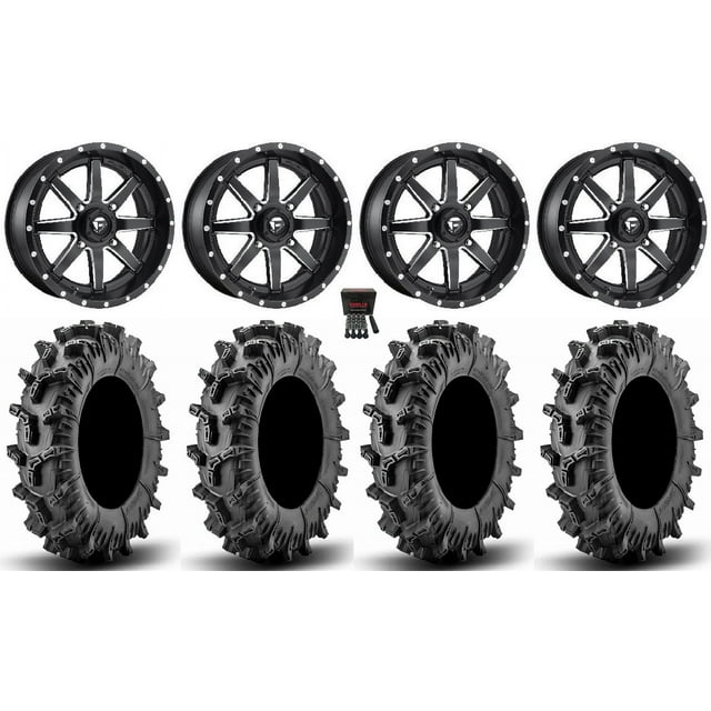 Fuel Maverick 22" Wheels Bk 42" Terminator Max Tires Sportsman RZR ...