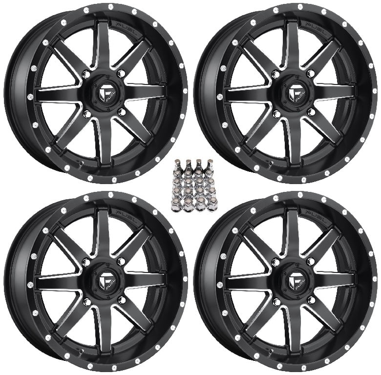 Fuel Maverick ATV Wheels Black 16" Sportsman 550 850 1000 - Walmart.com