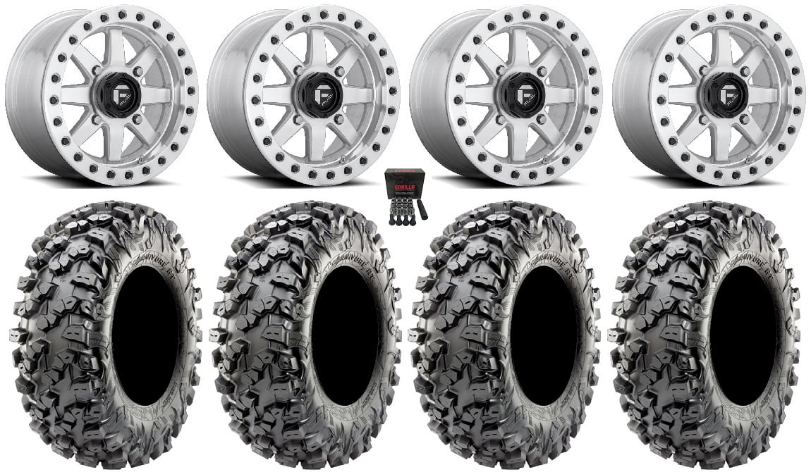 Fuel Maverick Bdlk 14" Wheels Mh 30" Carnivore R/T Tires Polaris RZR XP ...