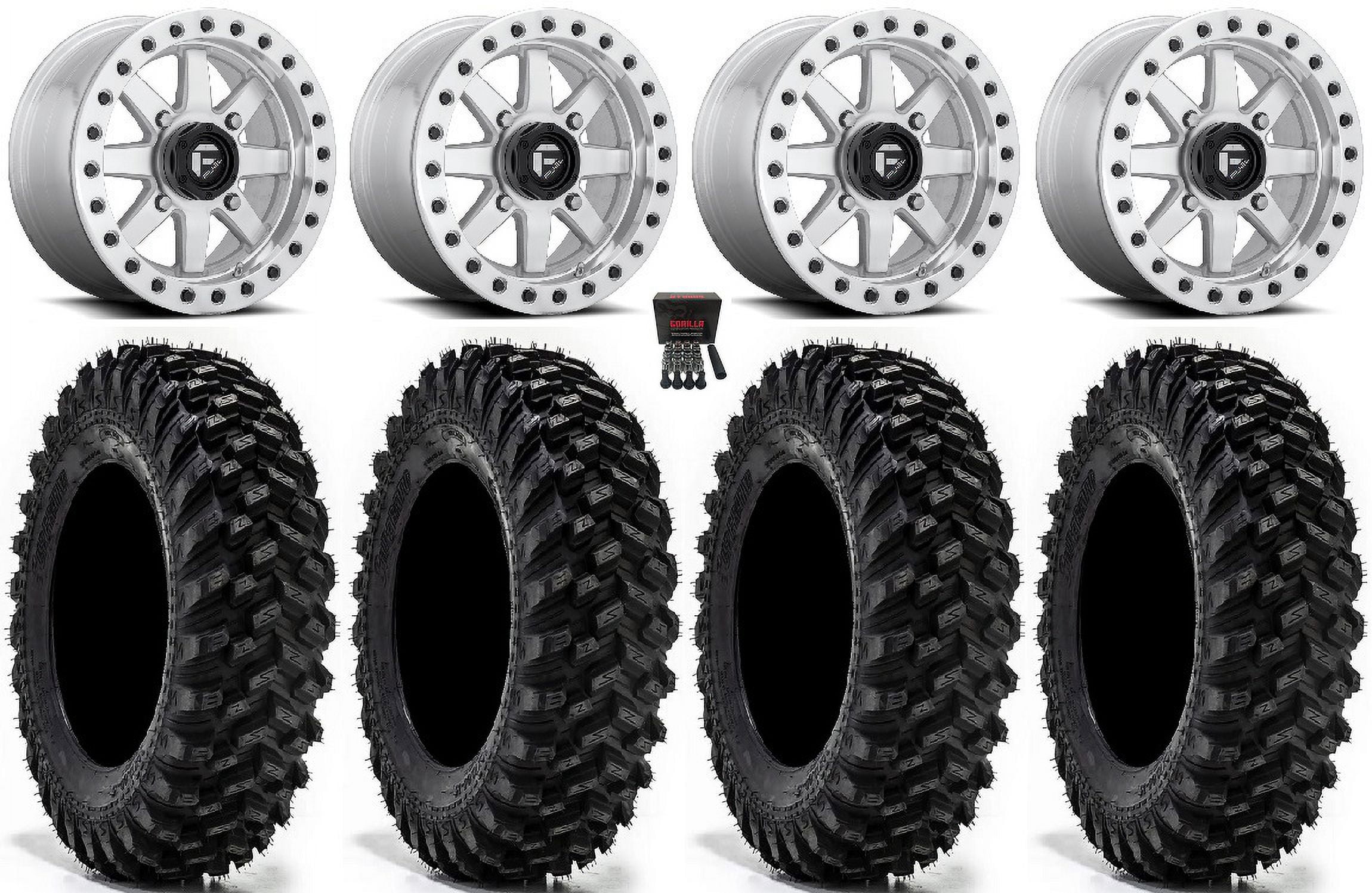 Fuel Maverick Bdlk 14" Wheels Mh 34" Warrior XT Tires Polaris RZR XP ...