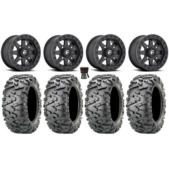 Fuel Maverick Bdlk 15" Wheels Bk 30" Big Horn 2.0 Tires Polaris RZR XP ...