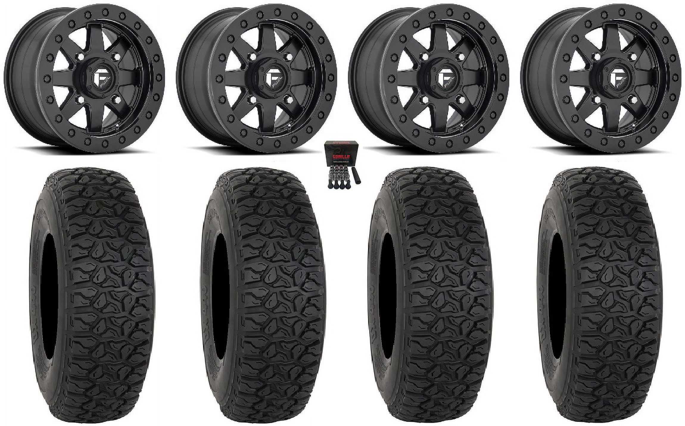 Fuel Maverick Bdlk 15" Wheels Bk 35" DX440 Tires Can-Am Commander ...