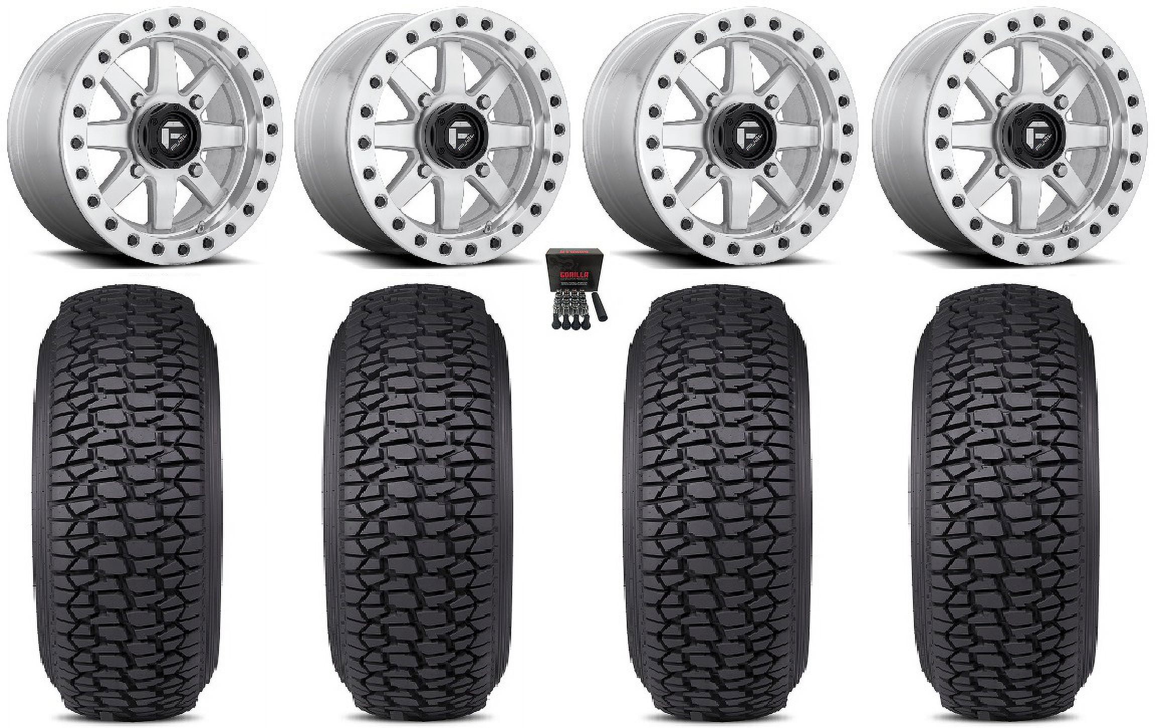 Fuel Maverick Bdlk 15" Wheels Mh 30" Regulator 2 Tires Kawasaki Teryx ...