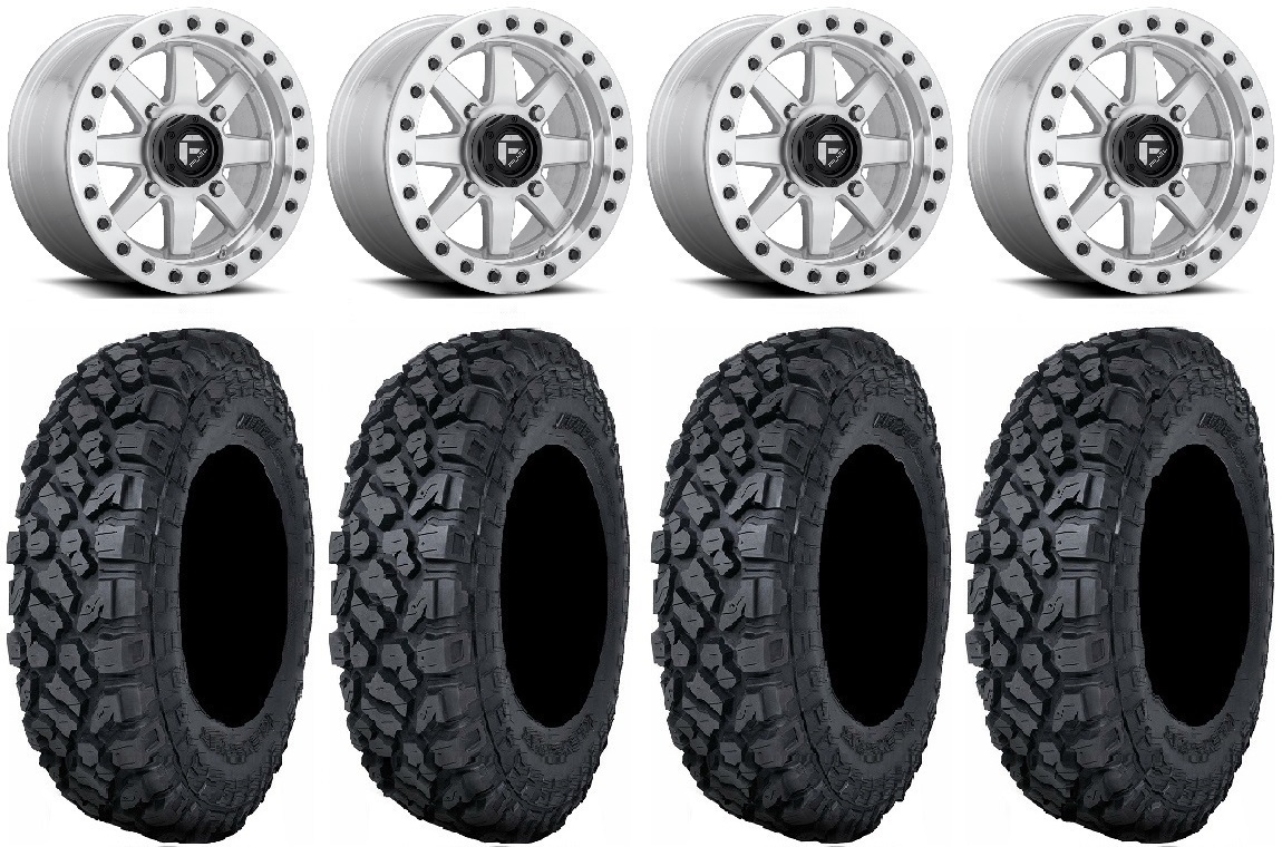 Fuel Maverick Bdlk Mh 14" Wheels 32" Klever X/T Tires Kawasaki Mule Pro ...