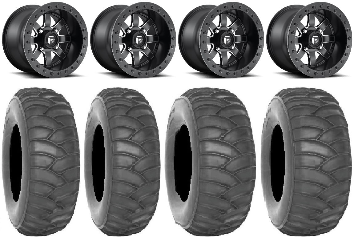 Fuel Maverick Beadlock 15" Wheels 33" SS360 Tires Can-Am Maverick X3 ...