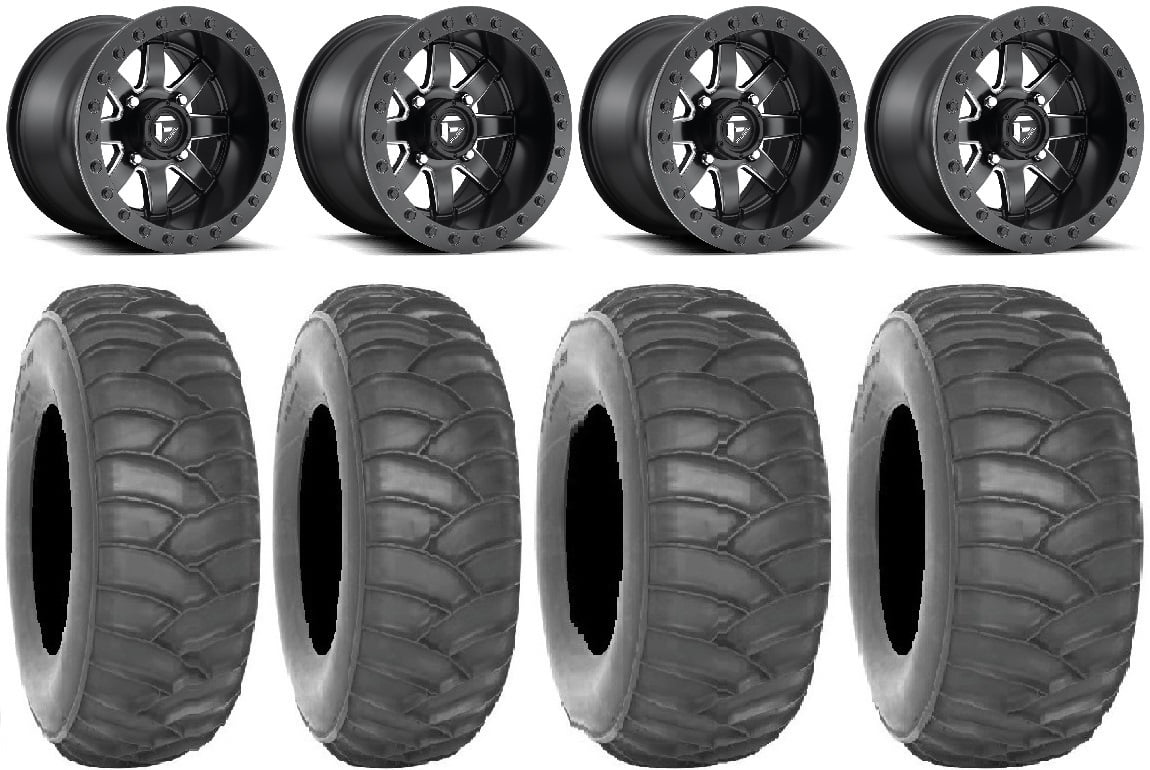 Fuel Maverick Beadlock 15" Wheels Milled 31" SS360 Tires Can-Am ...