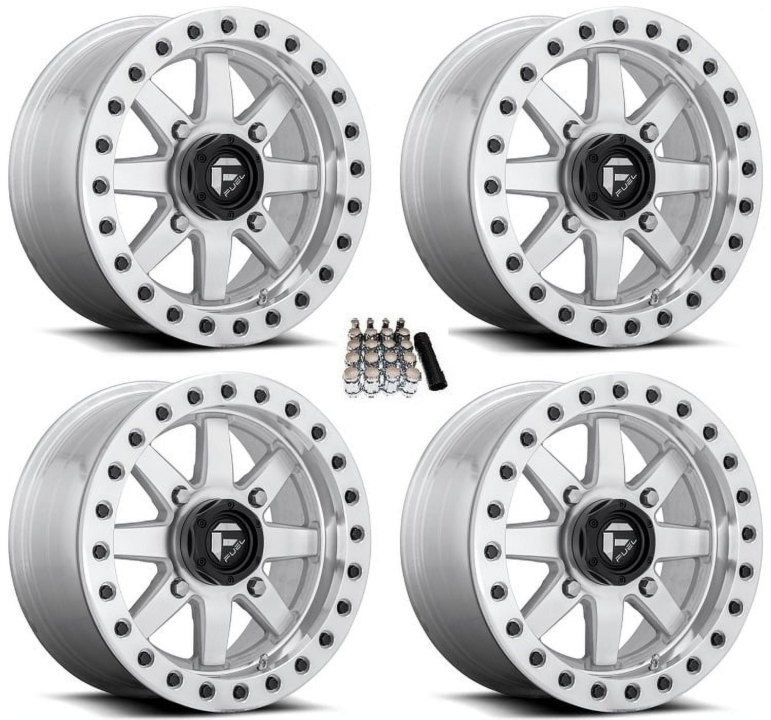 Fuel Maverick Beadlock UTV Wheels Machined 15" Can-Am Maverick X3 ...