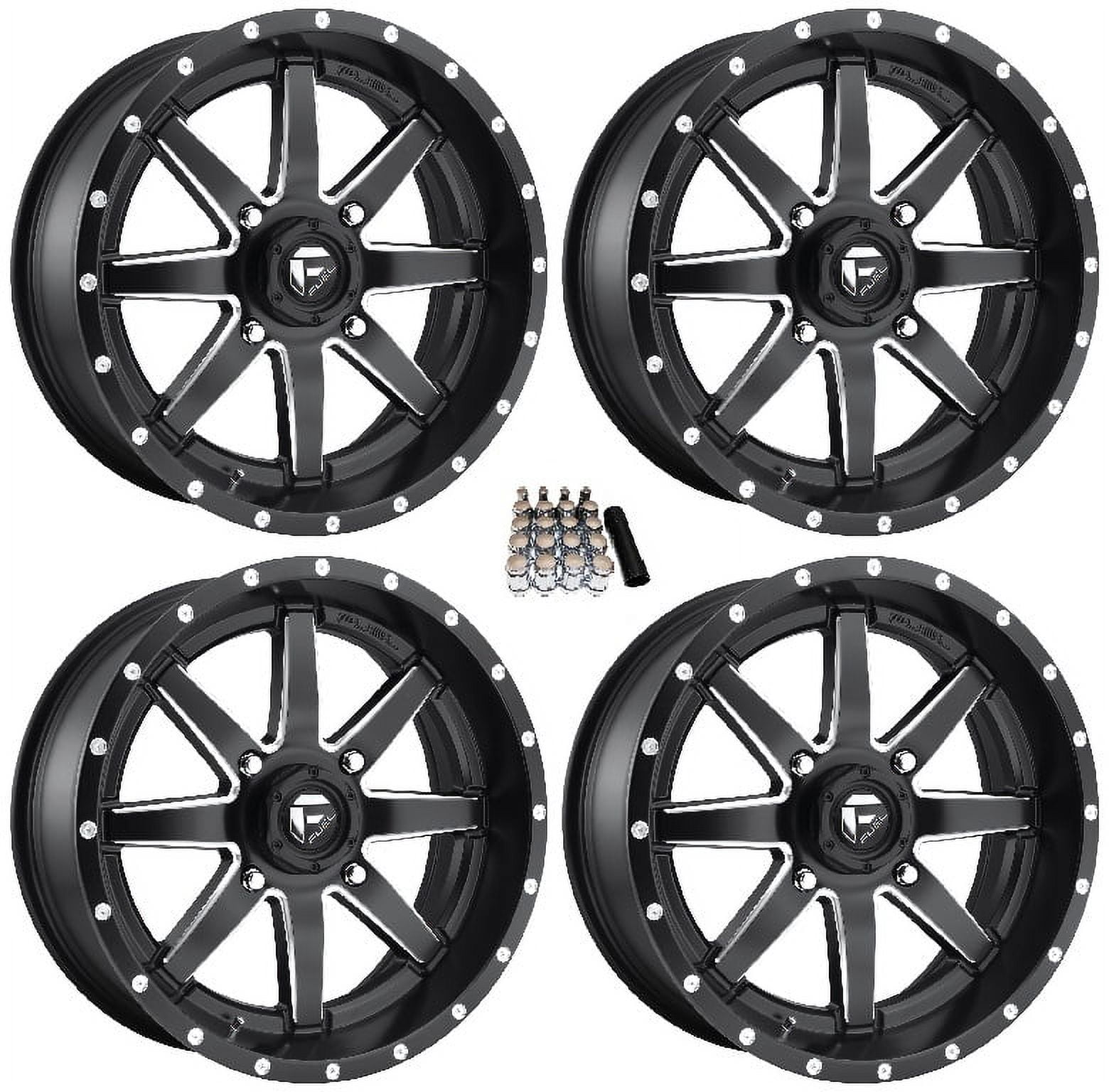 Fuel Maverick UTV Wheels Black 16" Kawasaki Mule Pro FXT - Walmart.com