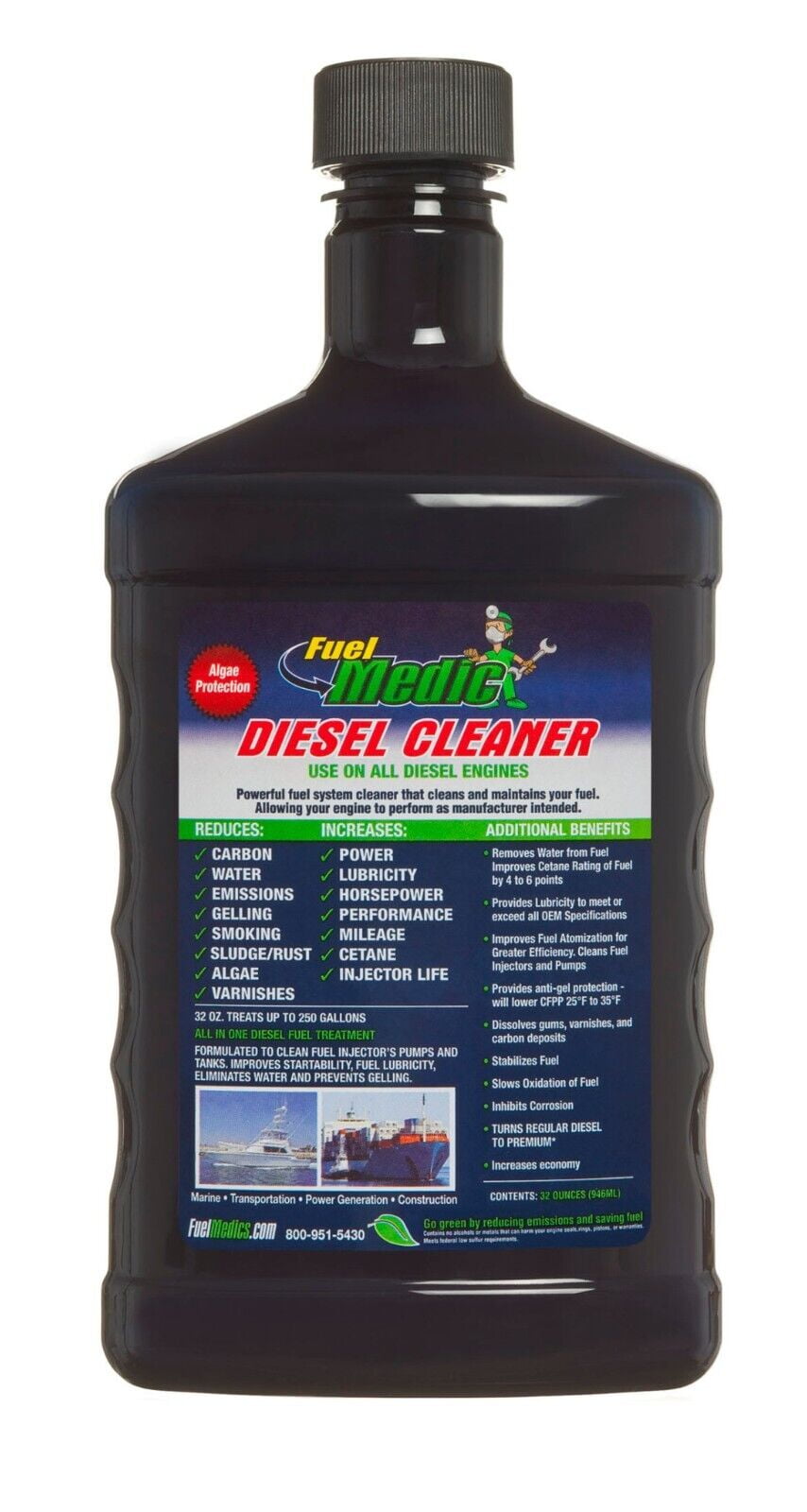 Fuel Medic 37364 Diesel Cleaner, 32 oz - Walmart.com