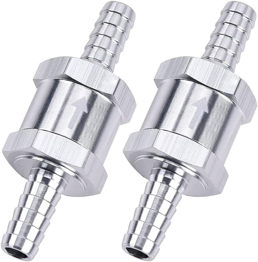 Fuel Non Return Check Valve, 8mm 5/16" Aluminium Alloy Petrol Diesel ...