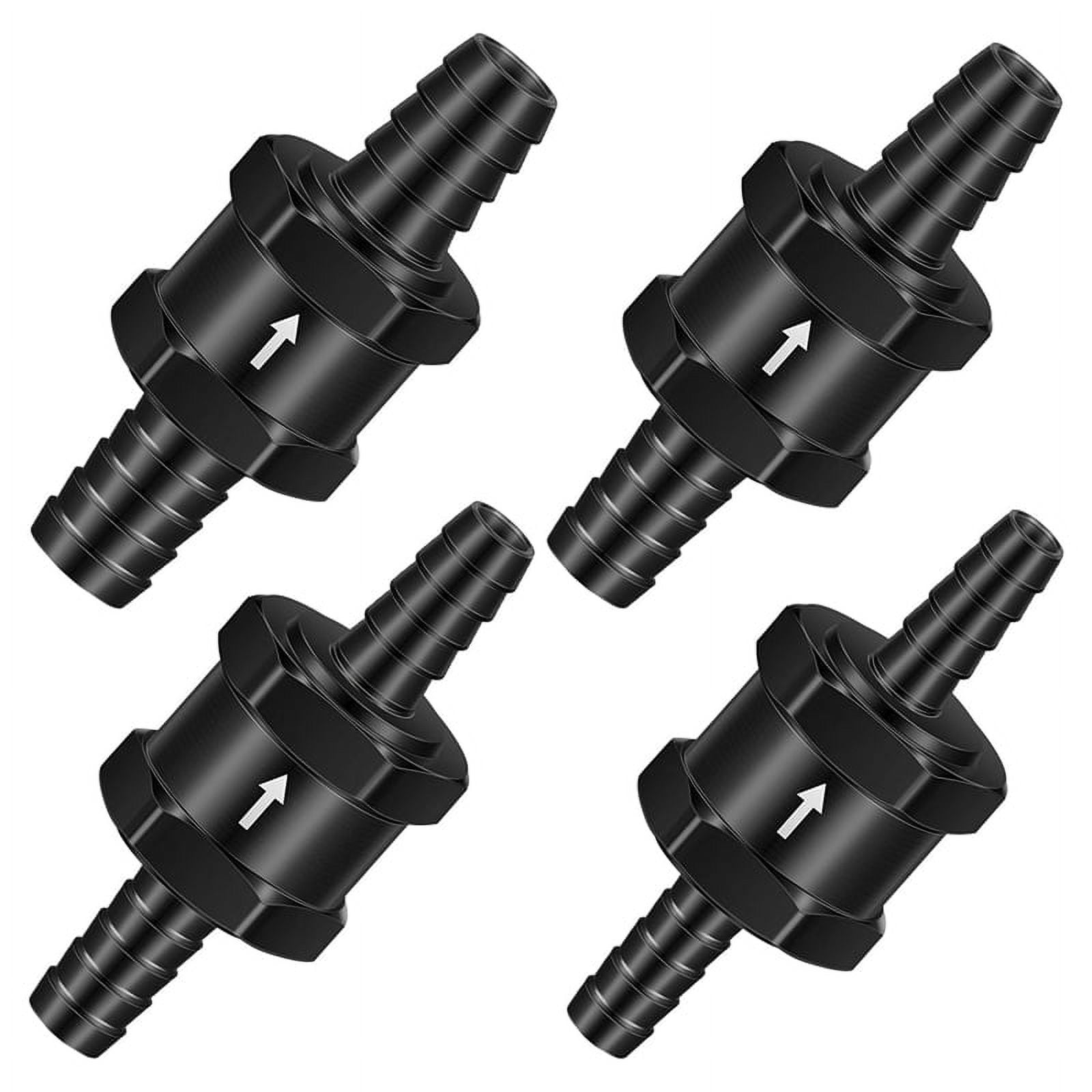 Fuel Non-Return Inline One-Way Check Valve Suitable for Gasoline,4Pcs ...