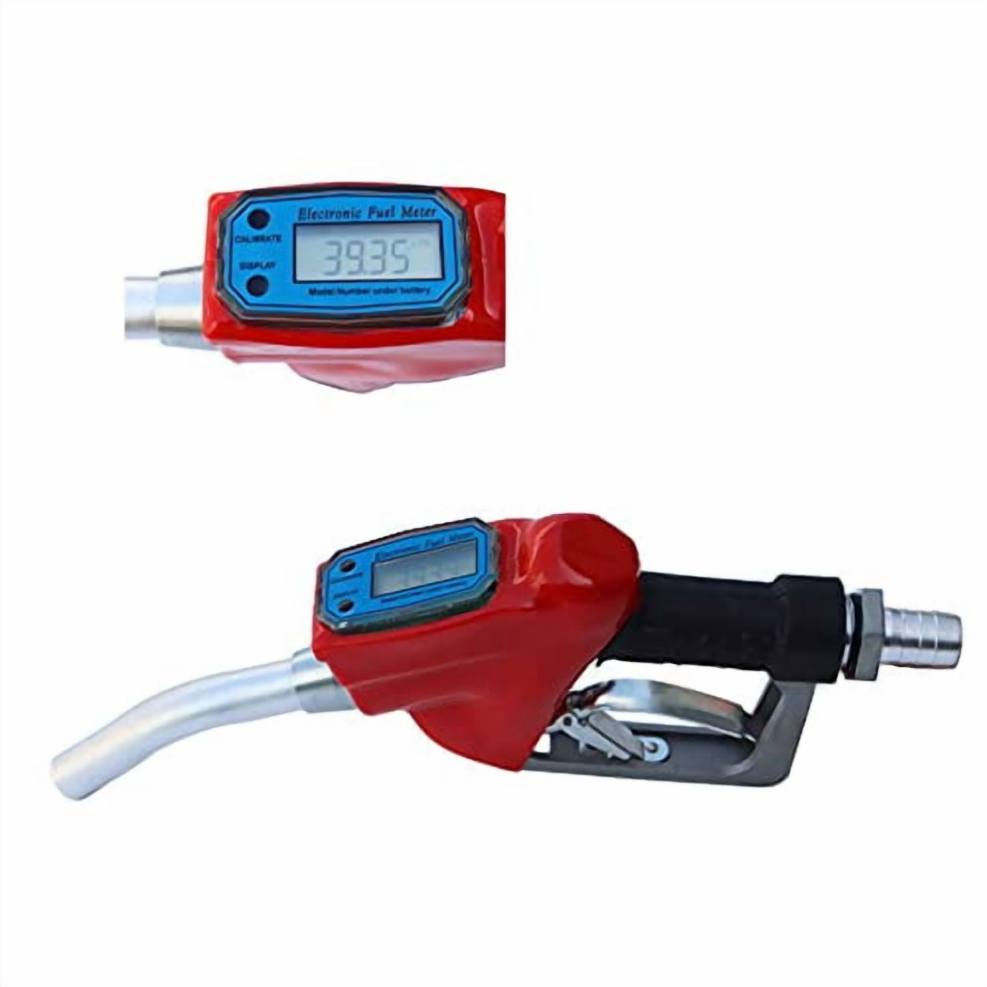 Fuel Nozzle Digital Delivery Gun Flow Meter for Gasoline Diesel Petrol ...