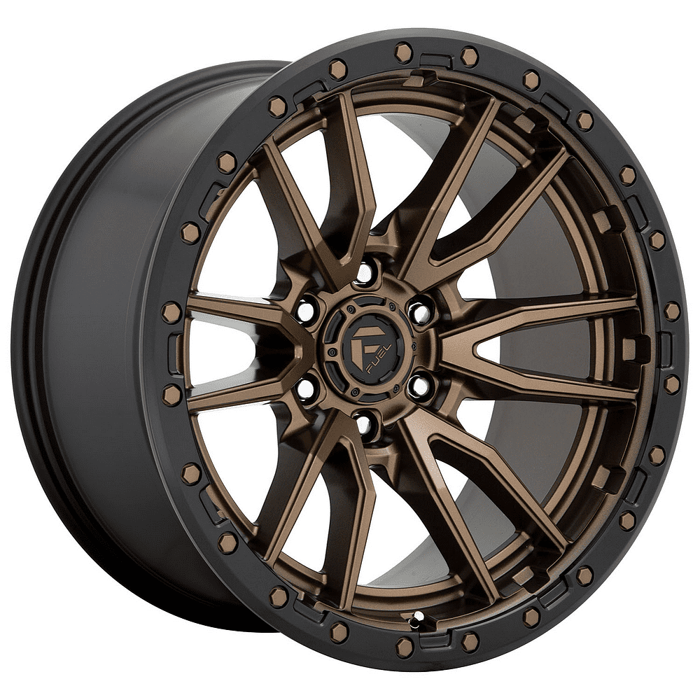 Fuel Off-Road Wheels Matte Black, Bronze Wheel Center Hub Cap 5-3/8"OD ...