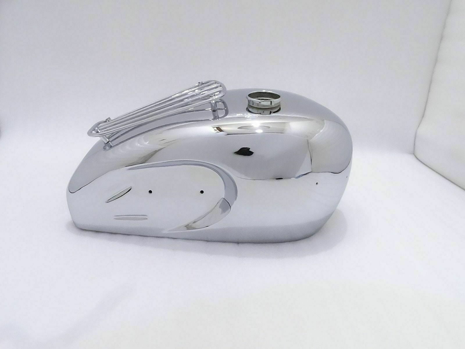Fuel Petrol Gas Tank Steel Chrome Triumph T100 - Walmart.com