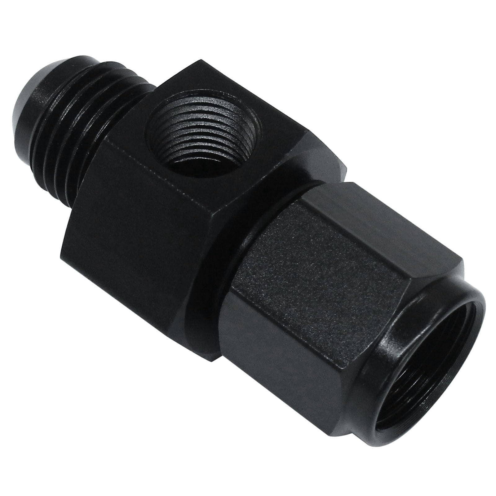 Fuel Pressure Take Off Fitting Male Flare to -12 Female Swivel with 1/8 ...