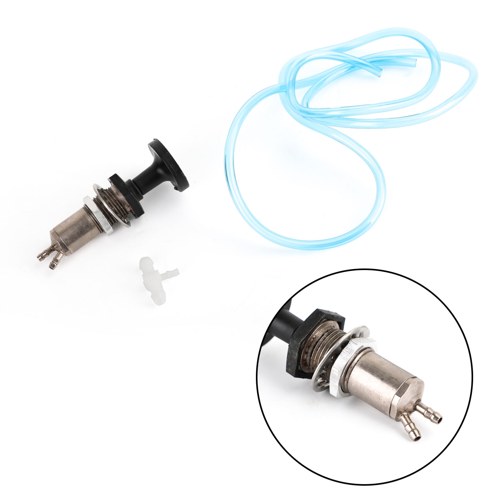 Fuel Primer Plunger Pump Kit for Honda Yamaha Kawasaki Snowmobile/ATV ...