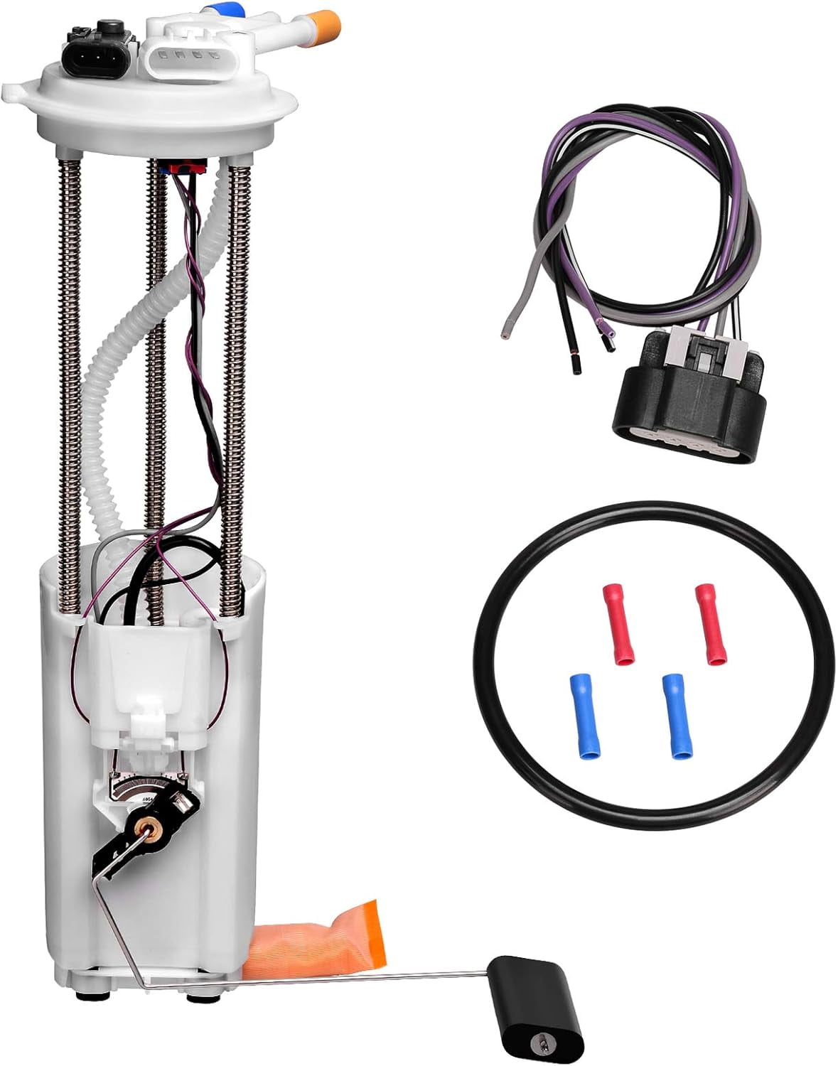 Fuel Pump with 2 Connectors & Level Sensor Compatible with 1997-2000 ...